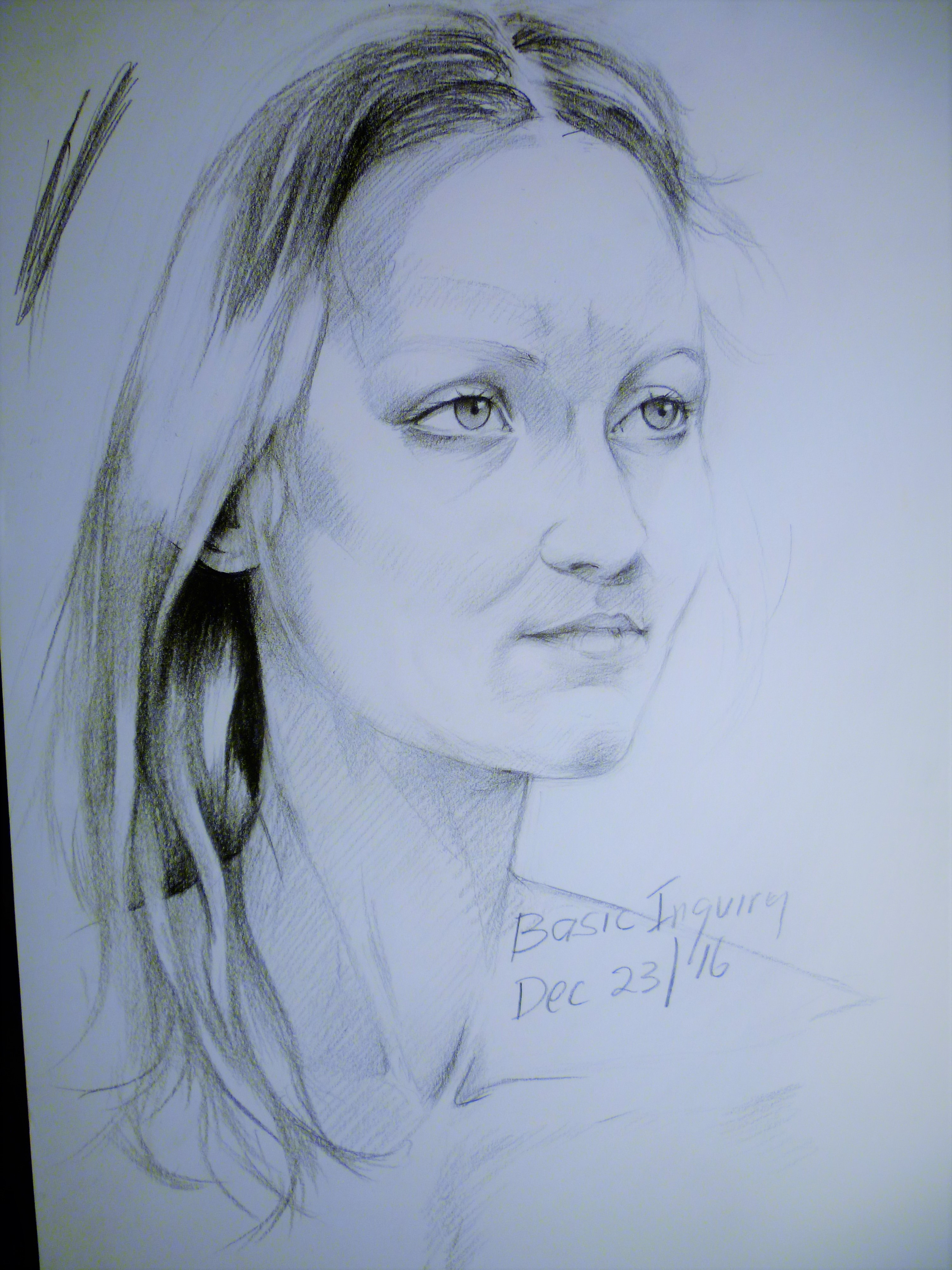 Basic Inquiry Life Drawing Portrait – Colin Lanyon