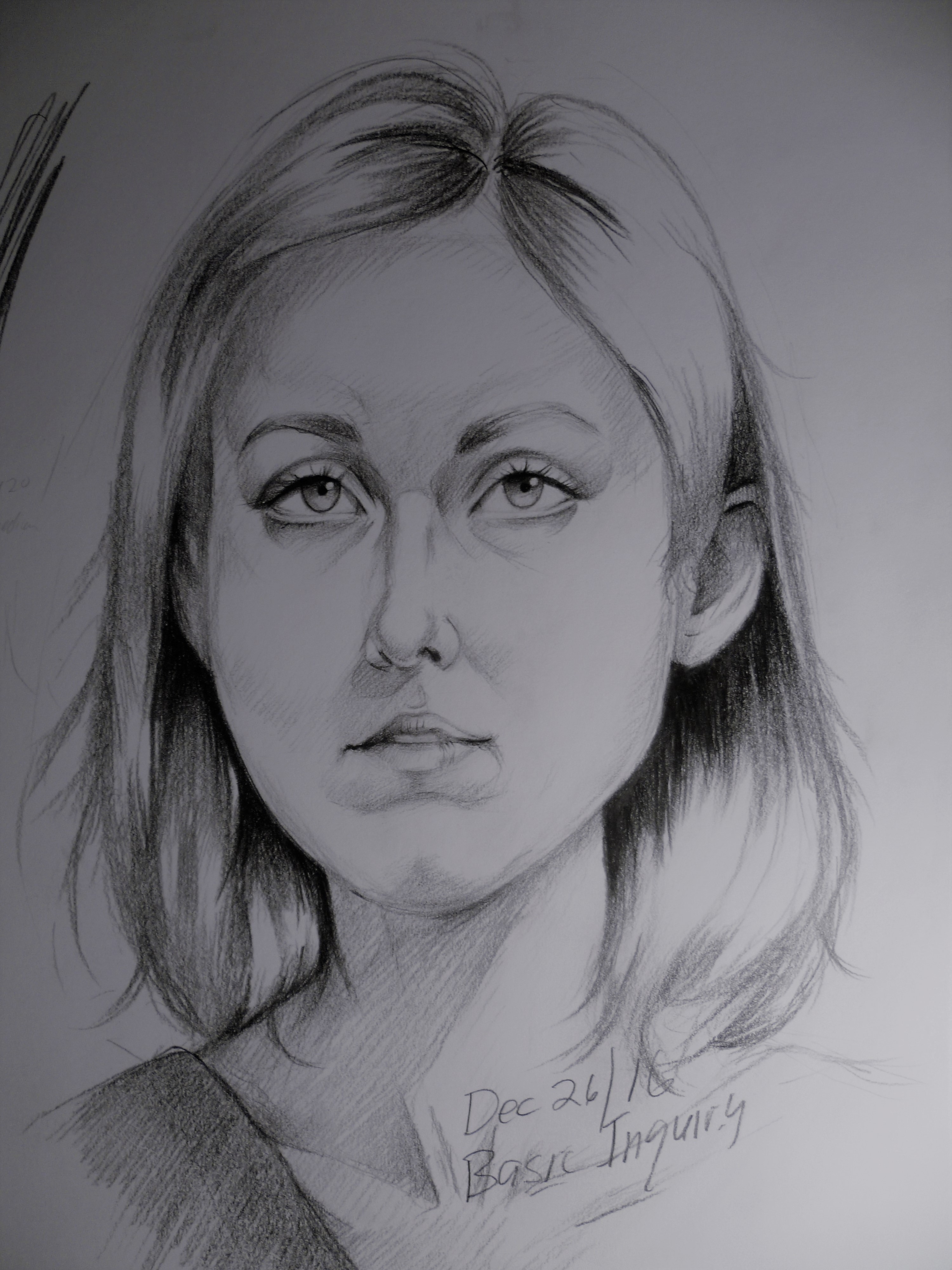 Basic Inquiry Life Drawing Portrait – Colin Lanyon