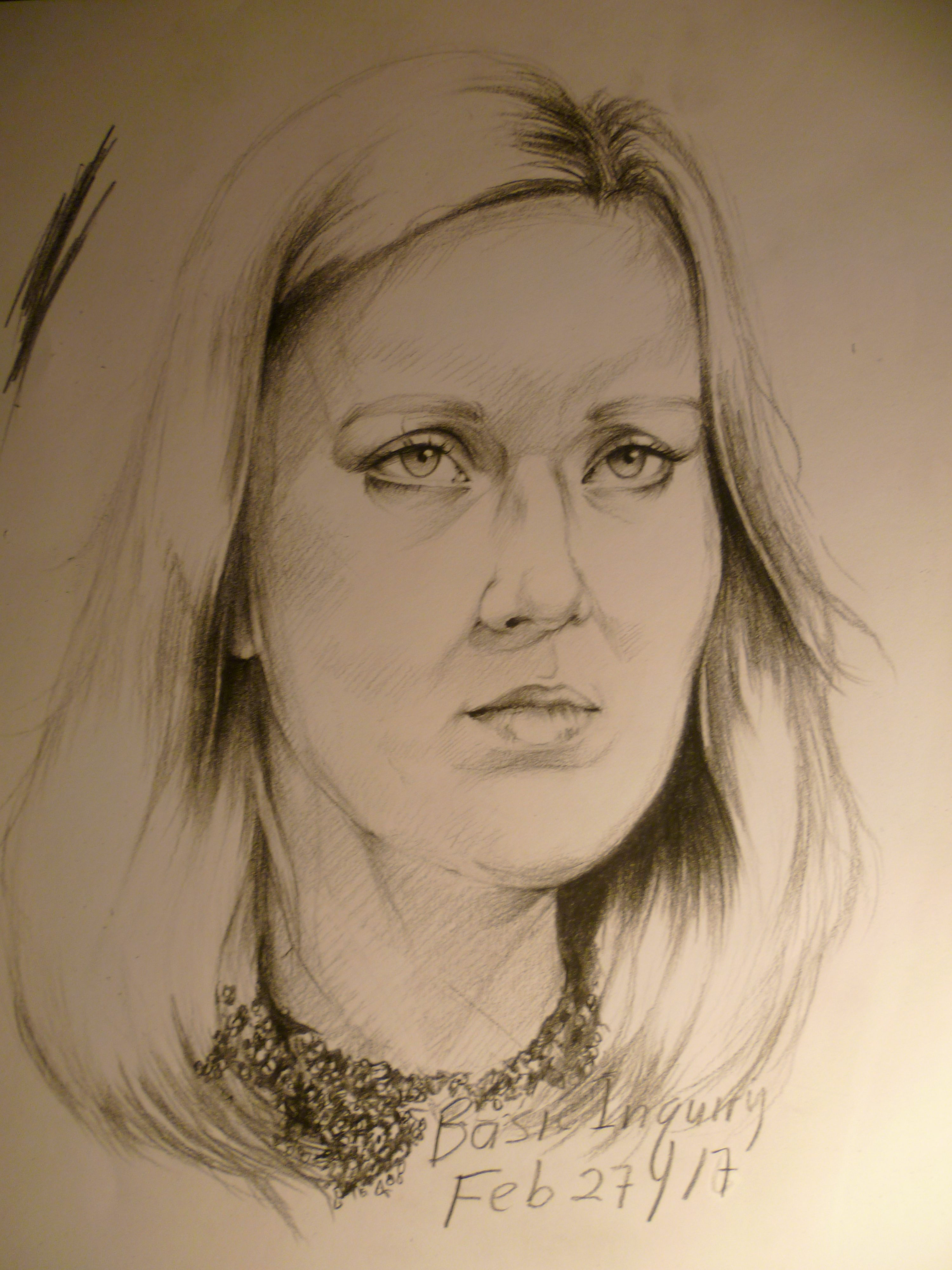 Basic Inquiry Life Drawing Portrait – Colin Lanyon