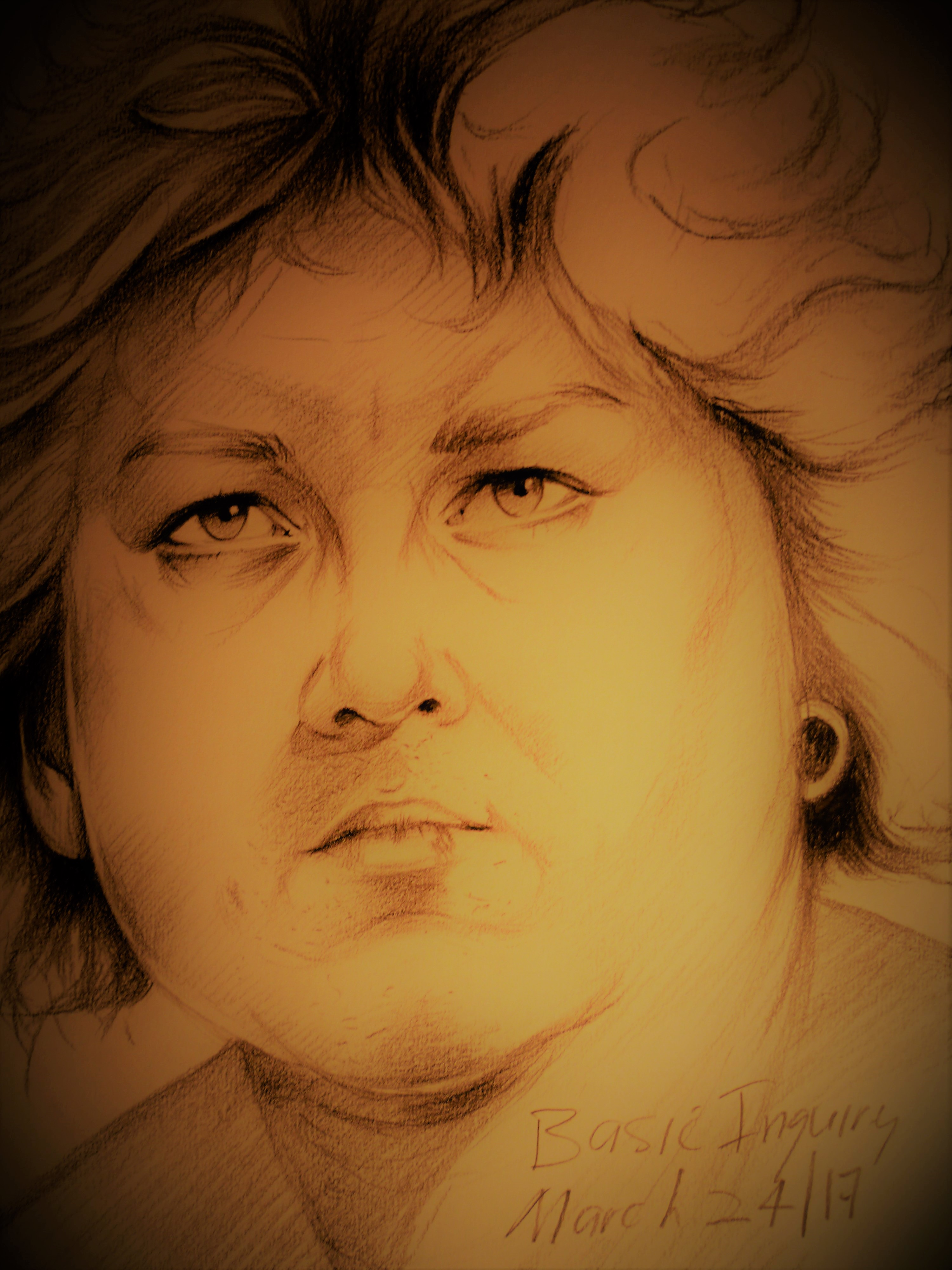 Basic inquiry Life Drawing Portrait – Colin Lanyon