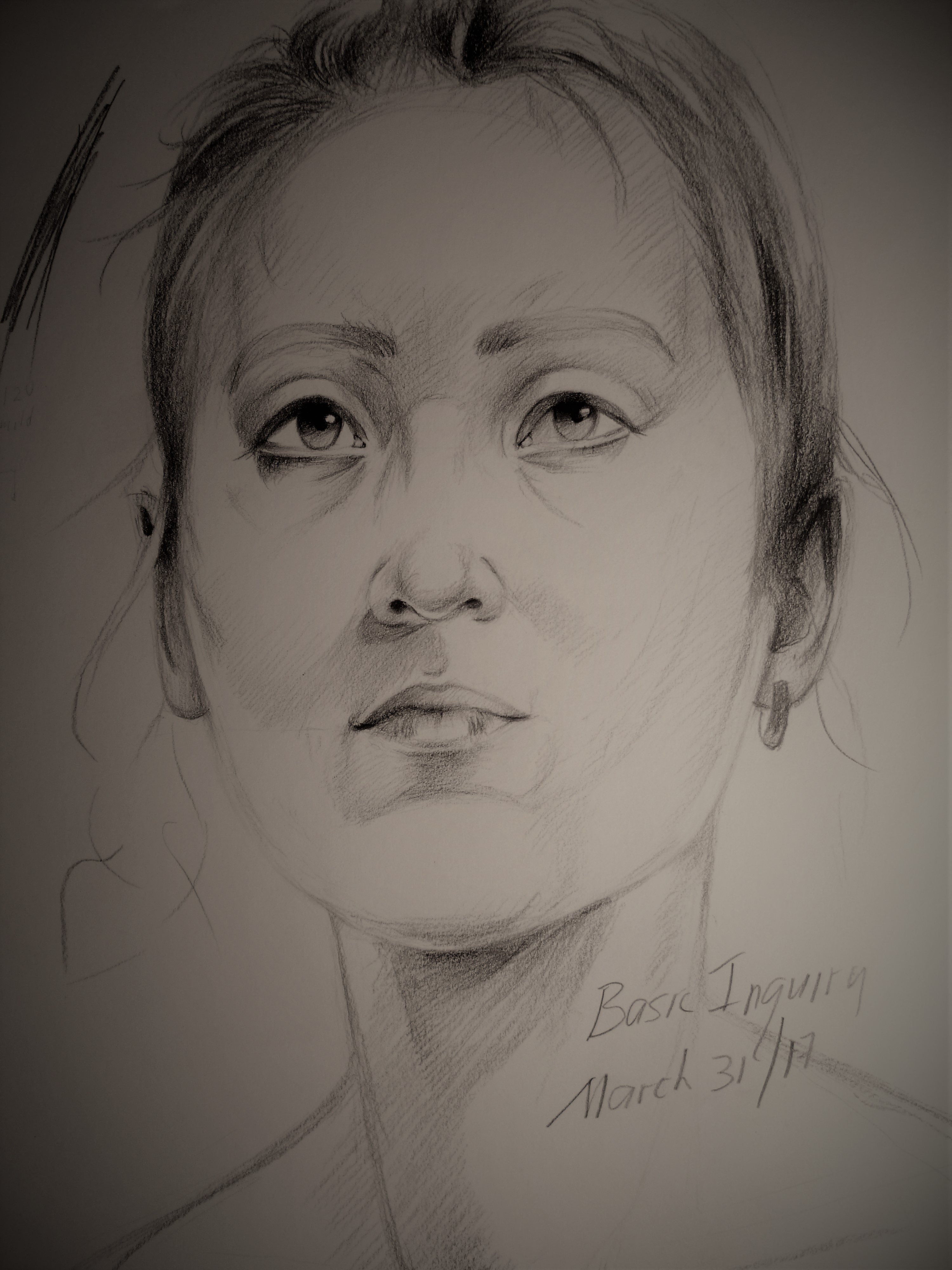 Basic Inquiry Life Drawing Portrait – Colin Lanyon