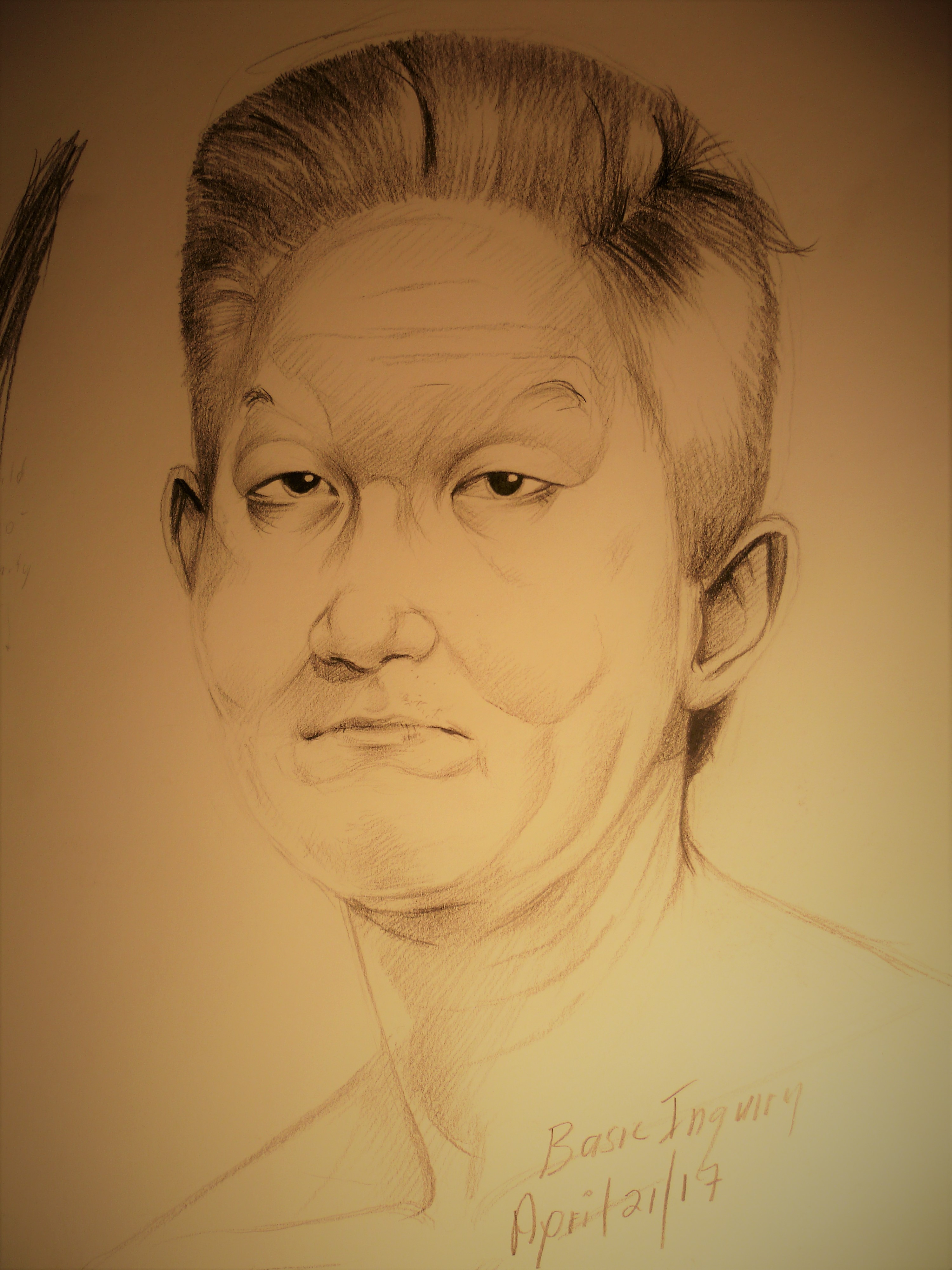 Basic Inquiry Life Drawing Portrait – Colin Lanyon