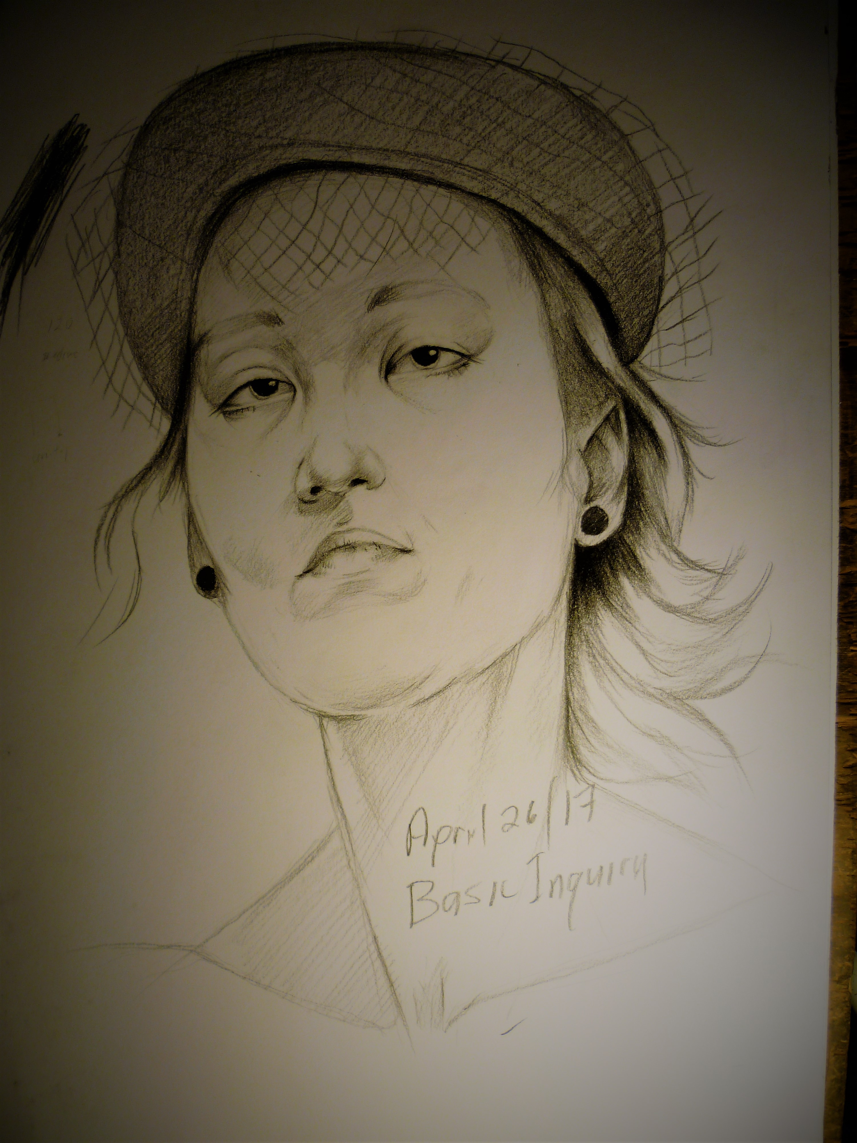 Basic Inquiry Life Drawing Portrait – Colin Lanyon