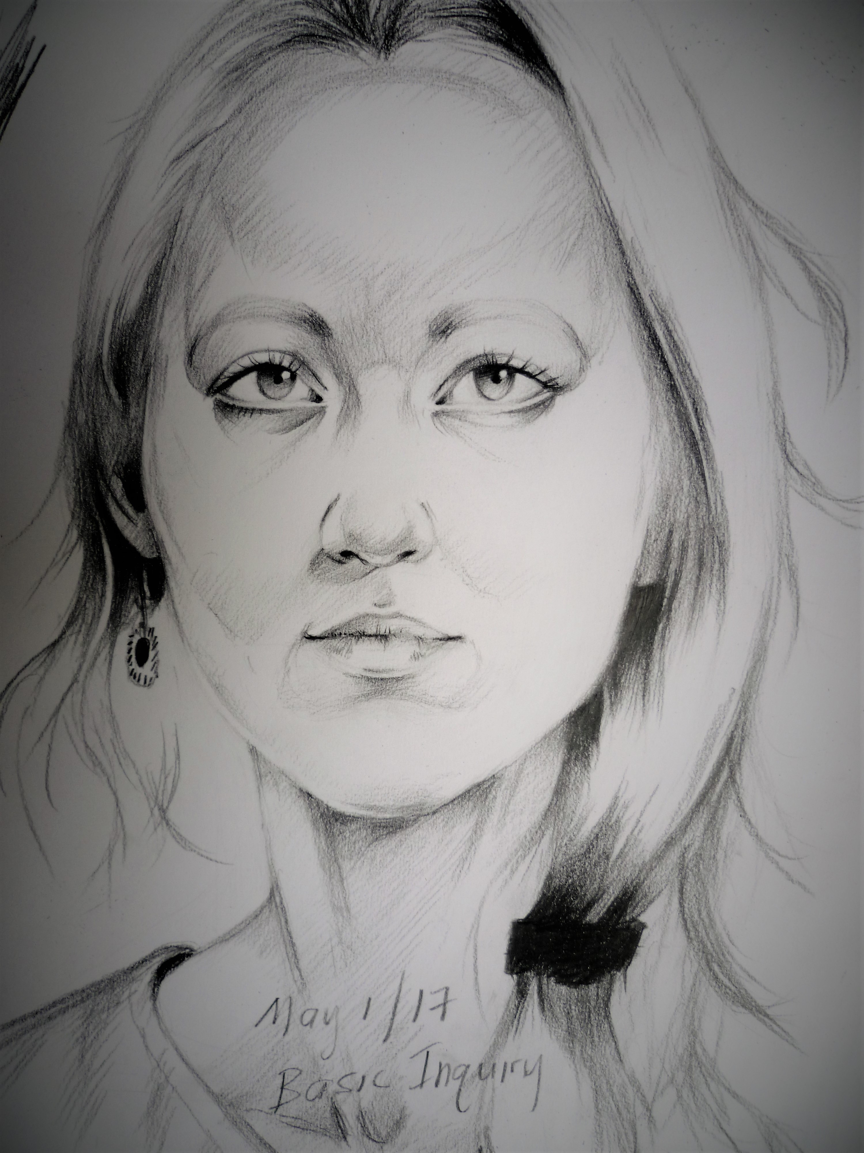 Basic Inquiry Life Drawing Portrait – Colin Lanyon