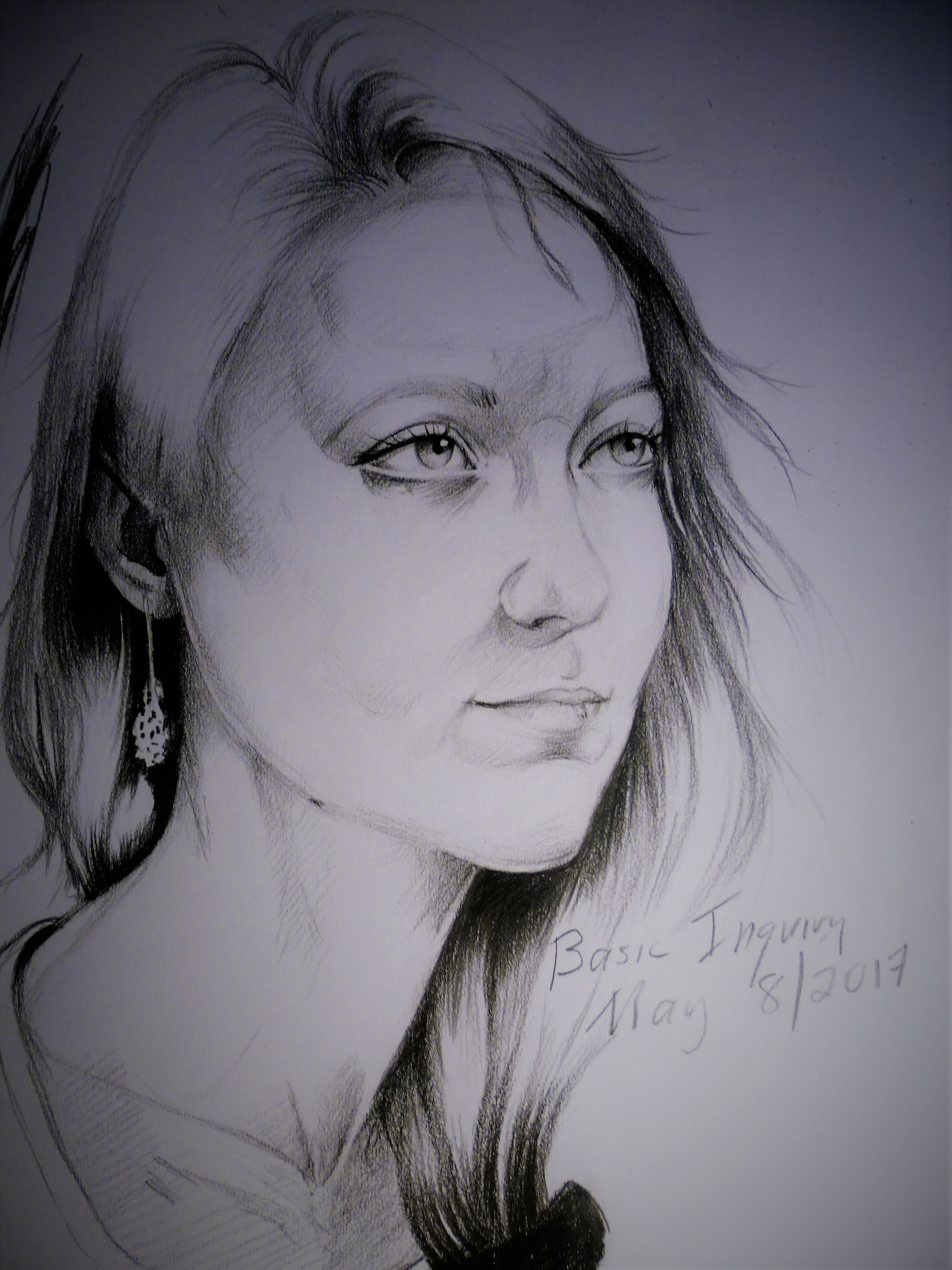 Basic Inquiry Life Drawing Portrait – Colin Lanyon