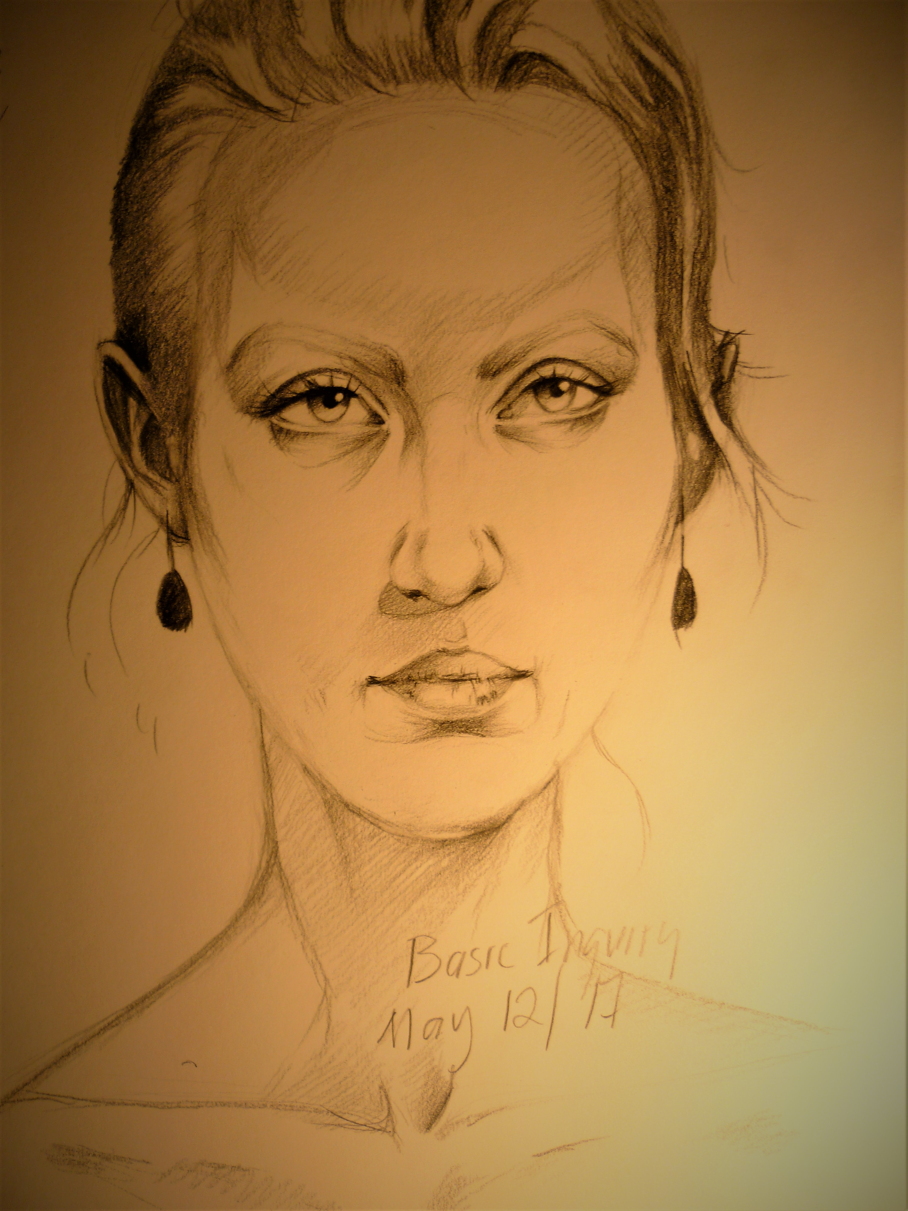 Basic Inquiry Life Drawing Portrait – Colin Lanyon