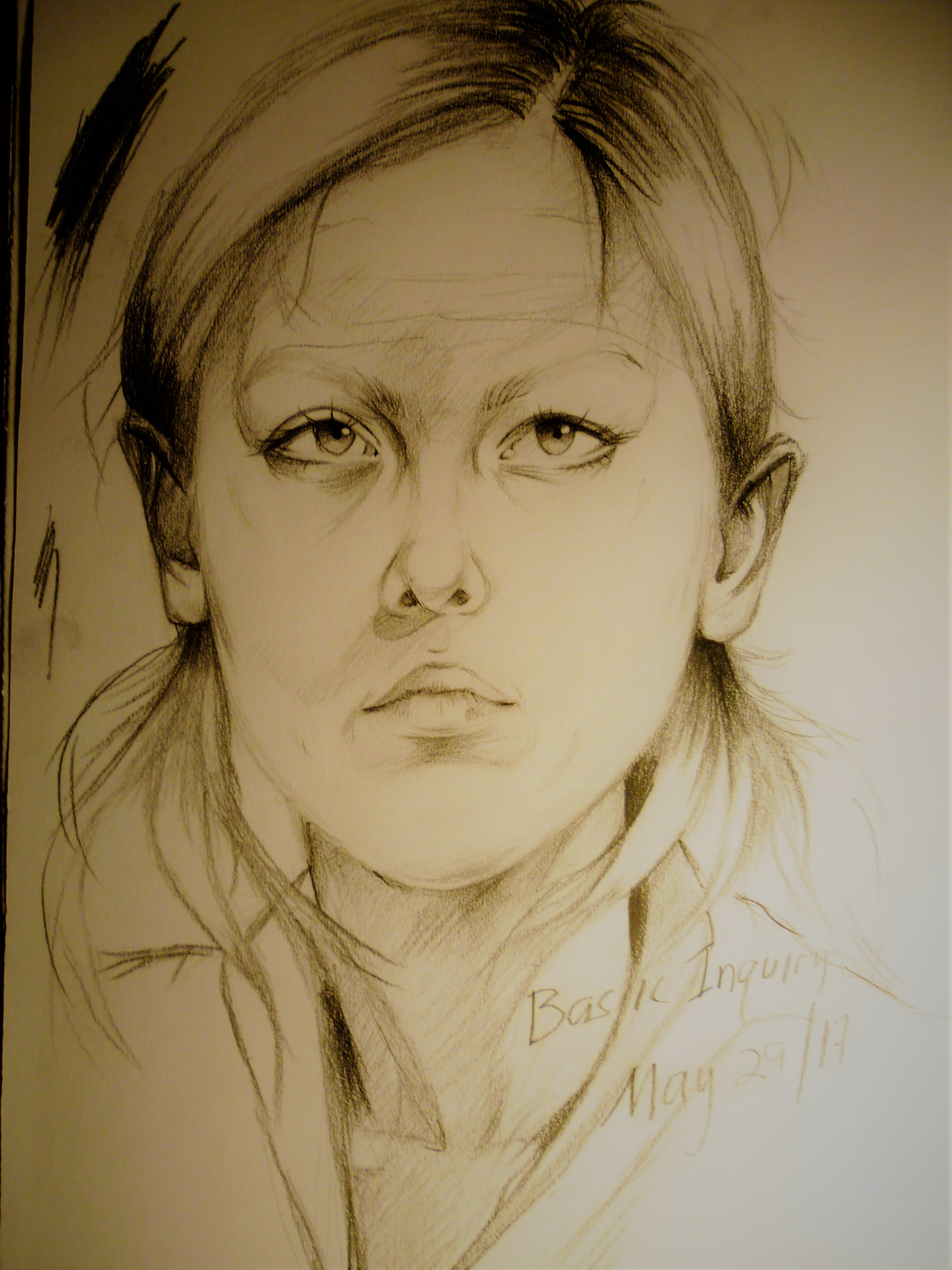 Basic Inquiry Life Drawing Portrait – Colin Lanyon