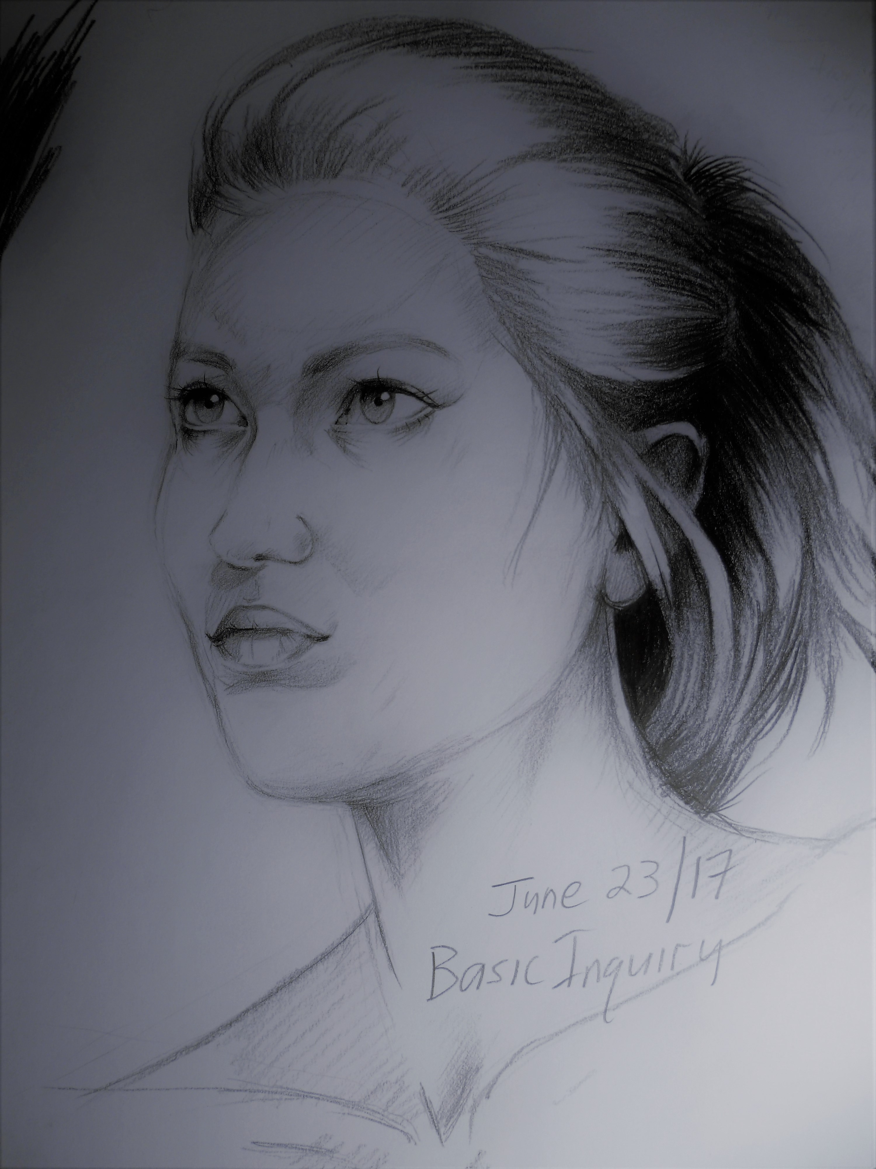 Basic Inquiry Life Drawing Portrait – Colin Lanyon