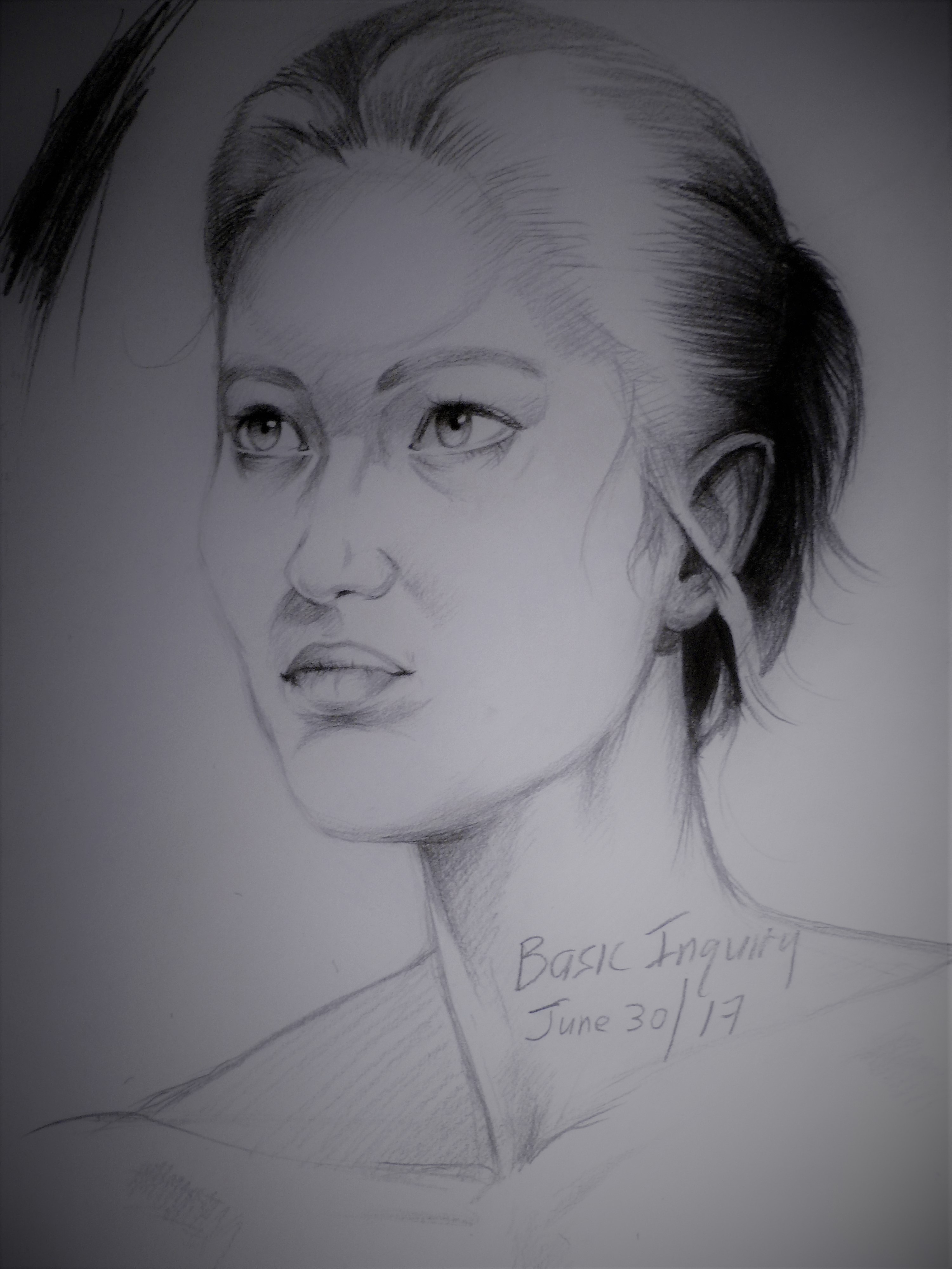 Basic Inquiry Life Drawing Portrait – Colin Lanyon