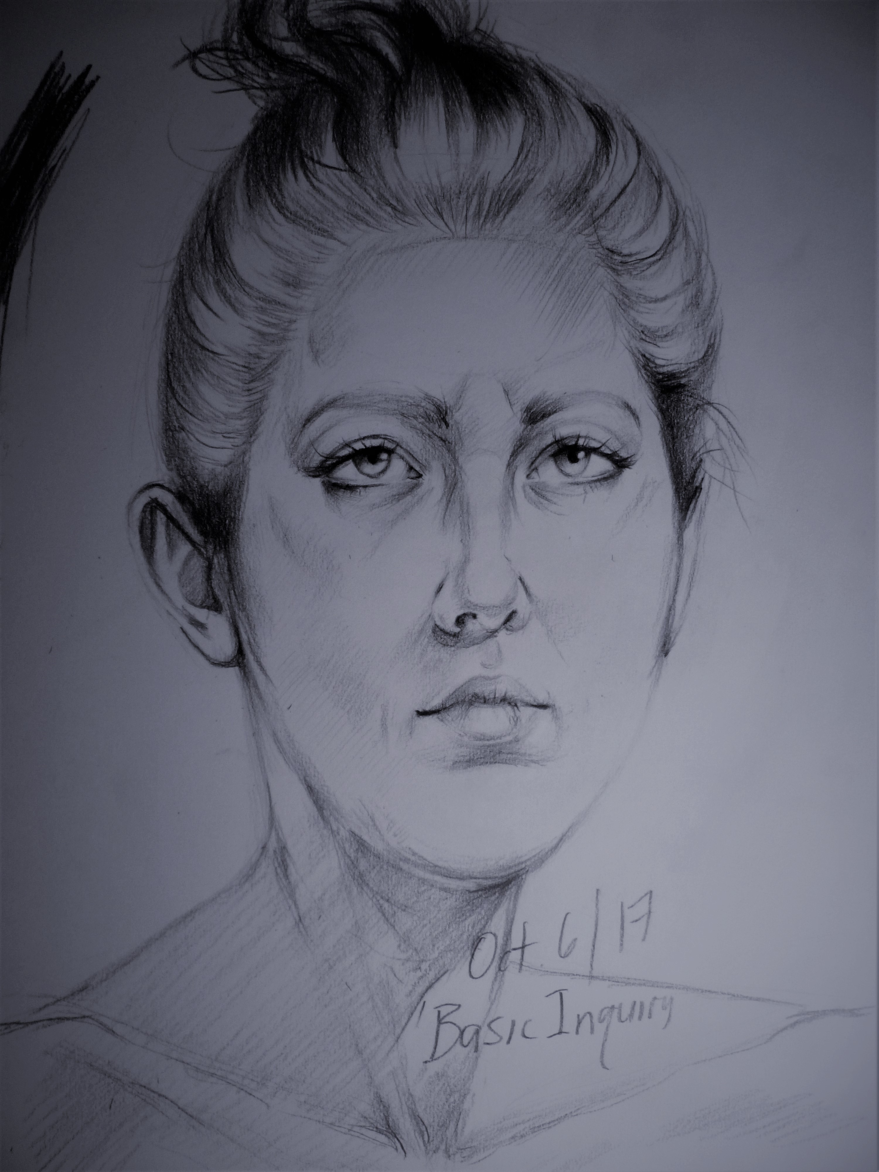 Basic Inquiry Life Drawing Portrait – Colin Lanyon