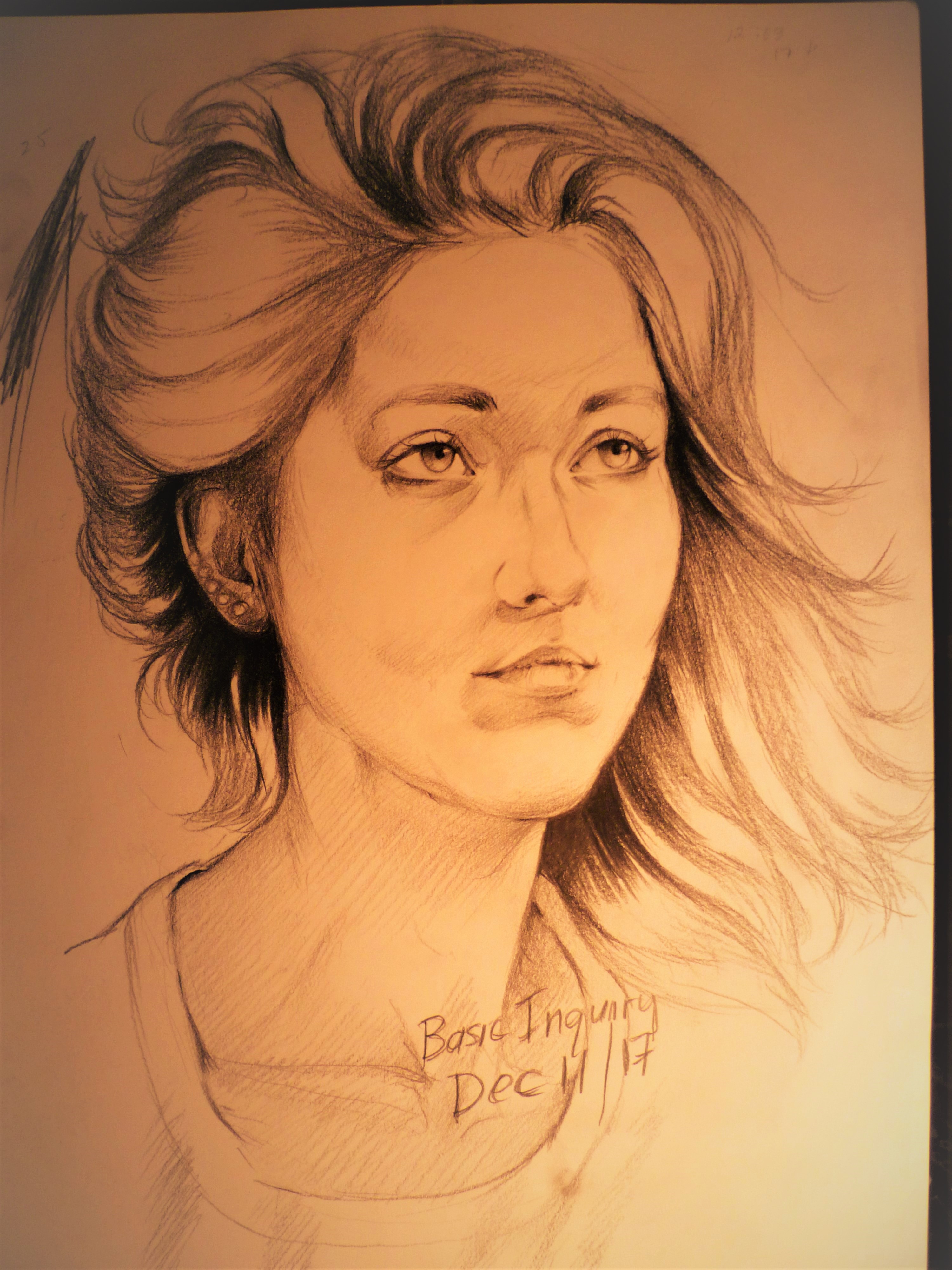 Basic Inquiry Life Drawing Portrait – Colin Lanyon