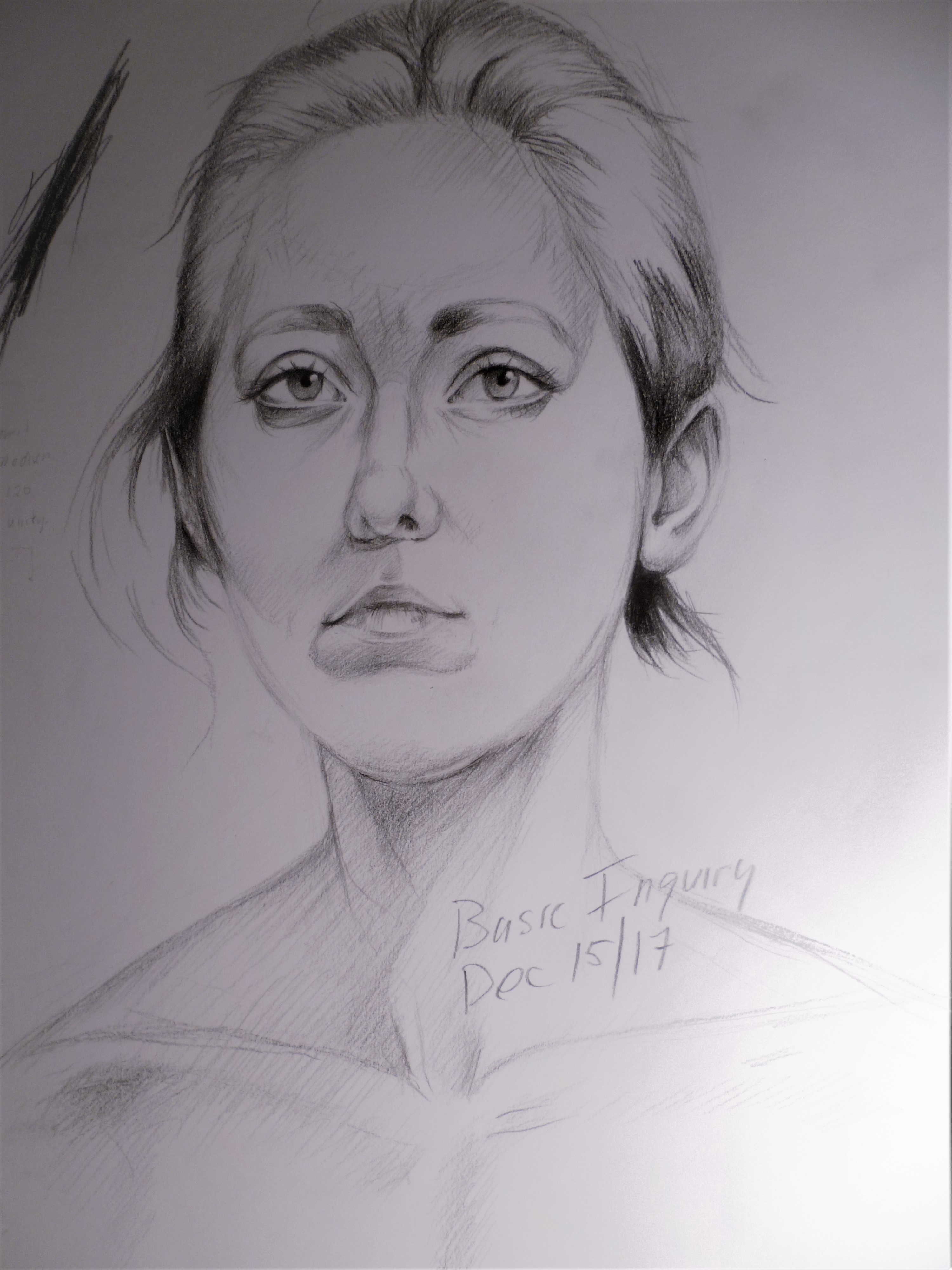 Basic inquiry Life Drawing Portrait – Colin Lanyon