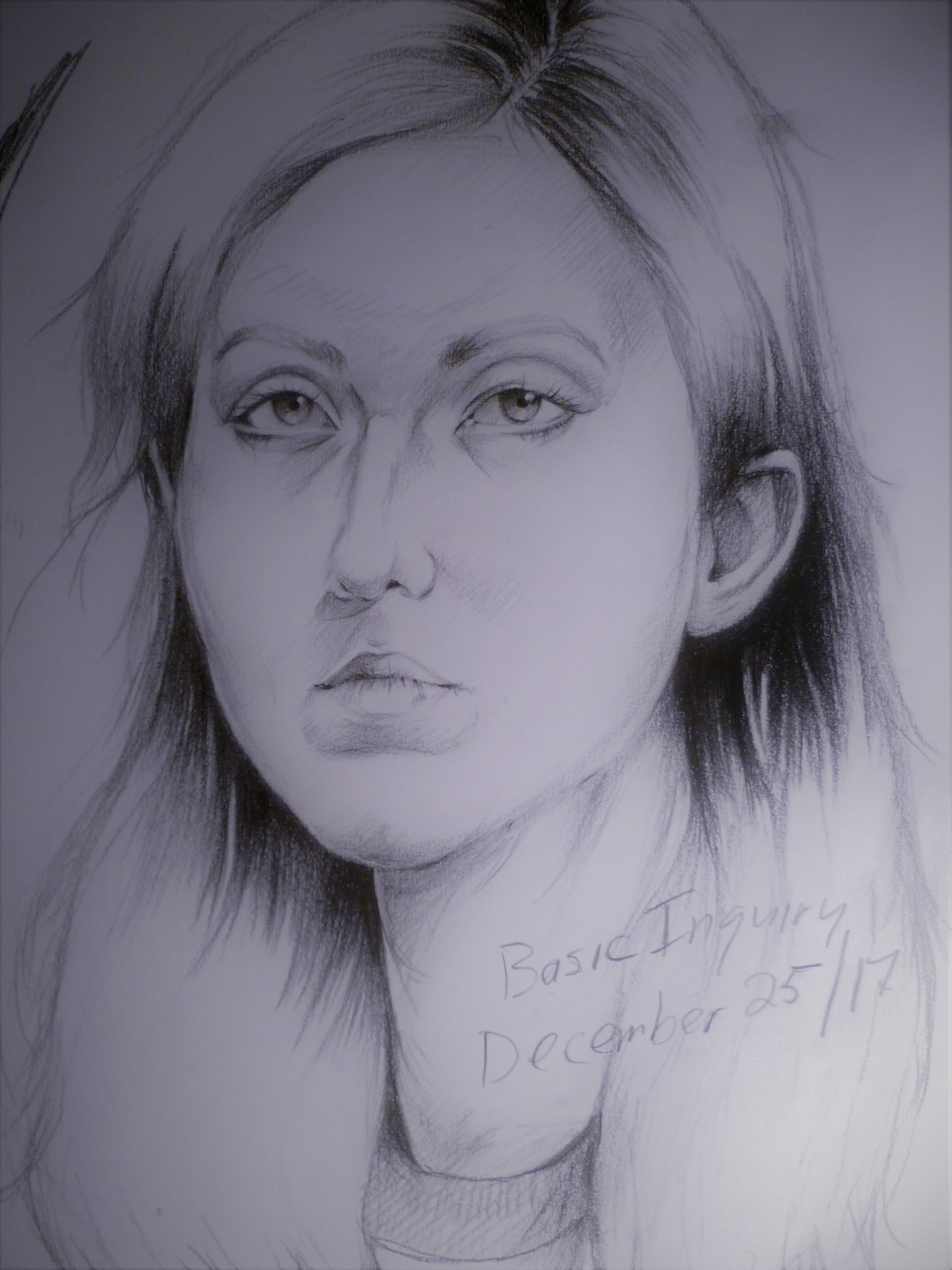 Basic Inquiry Life Drawing Portrait – Colin Lanyon