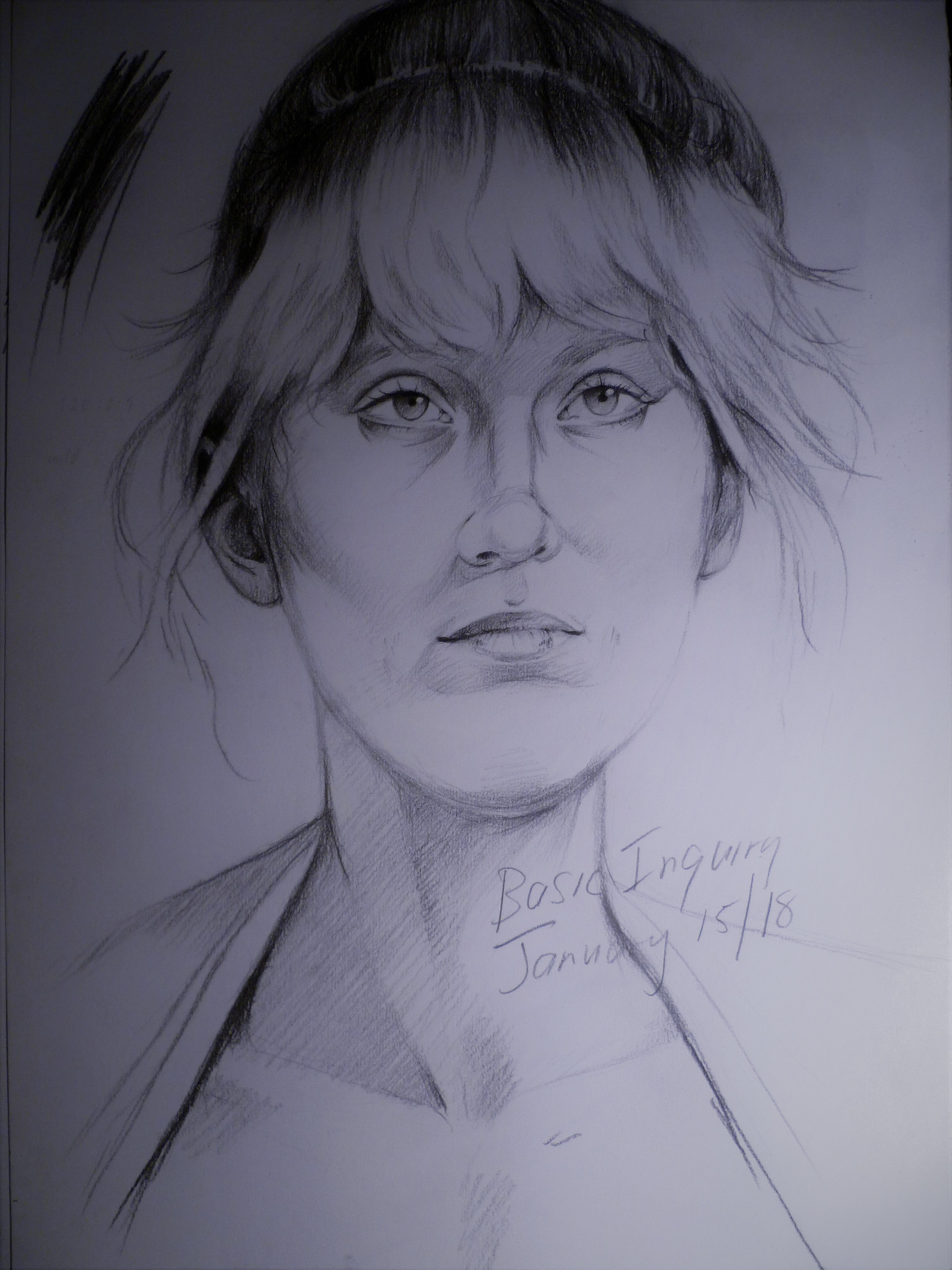 Basic Inquiry Life Drawing Portrait – Colin Lanyon