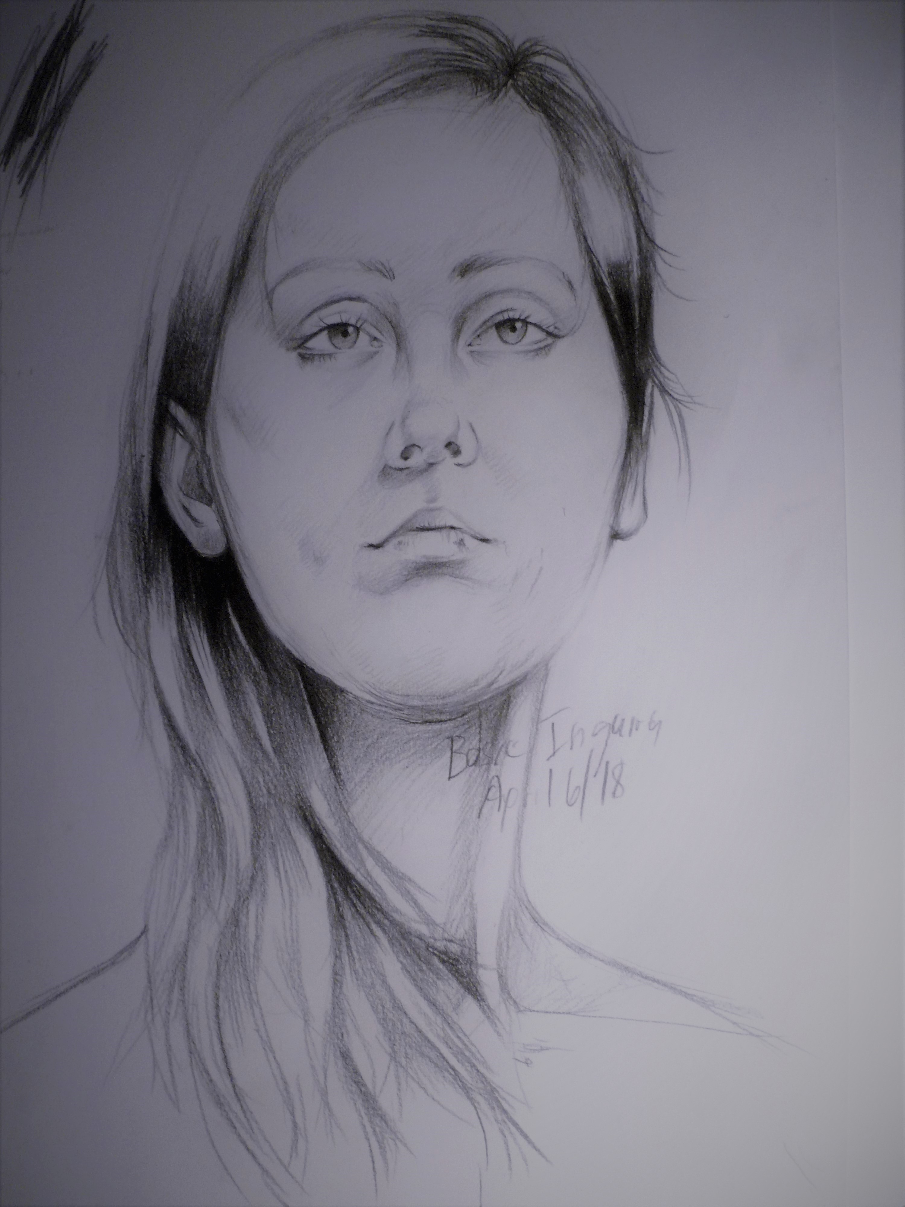 Basic Inquiry Life Drawing Portrait – Colin Lanyon