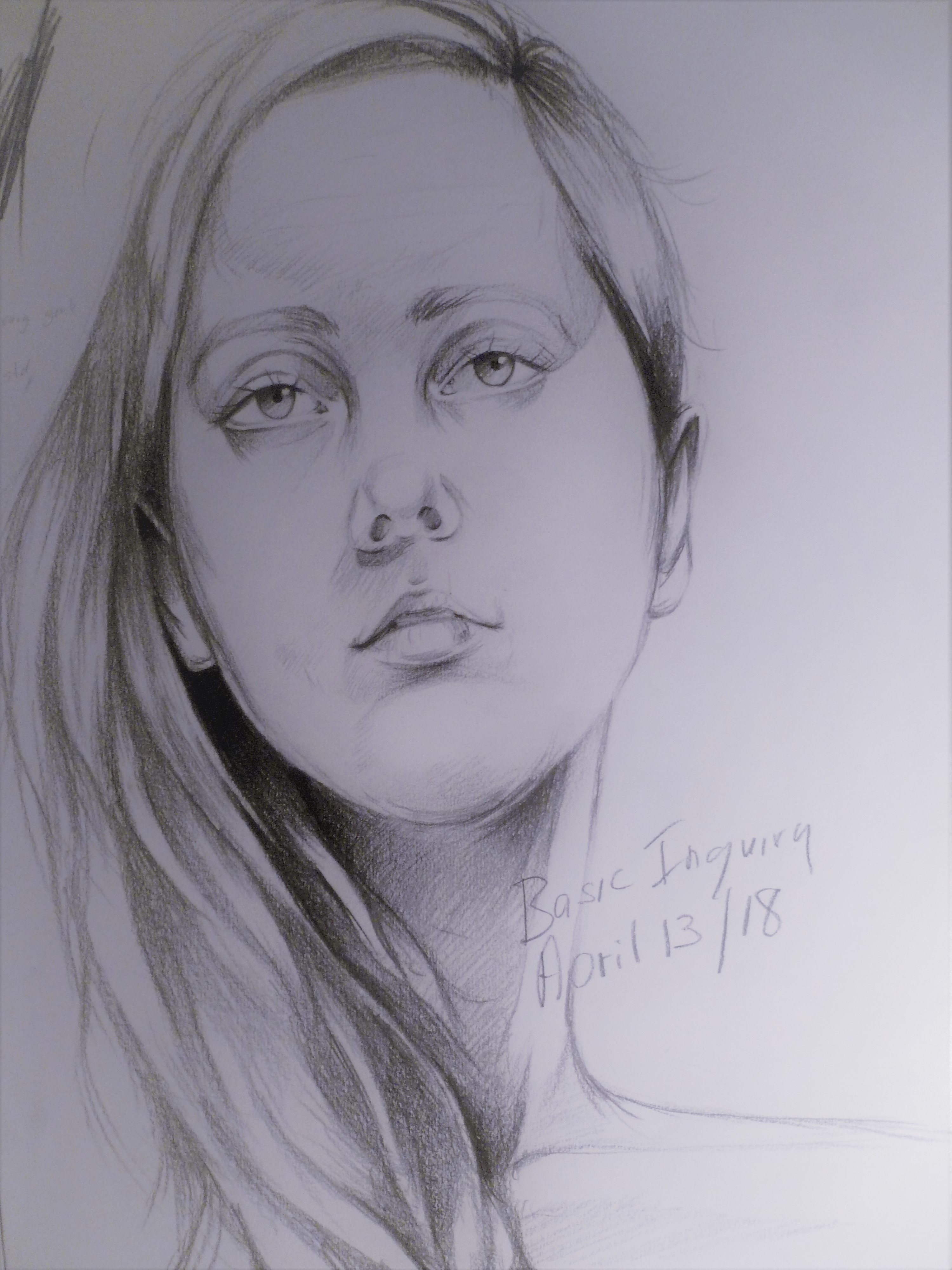 Basic Inquiry Life Drawing Portrait – Colin Lanyon