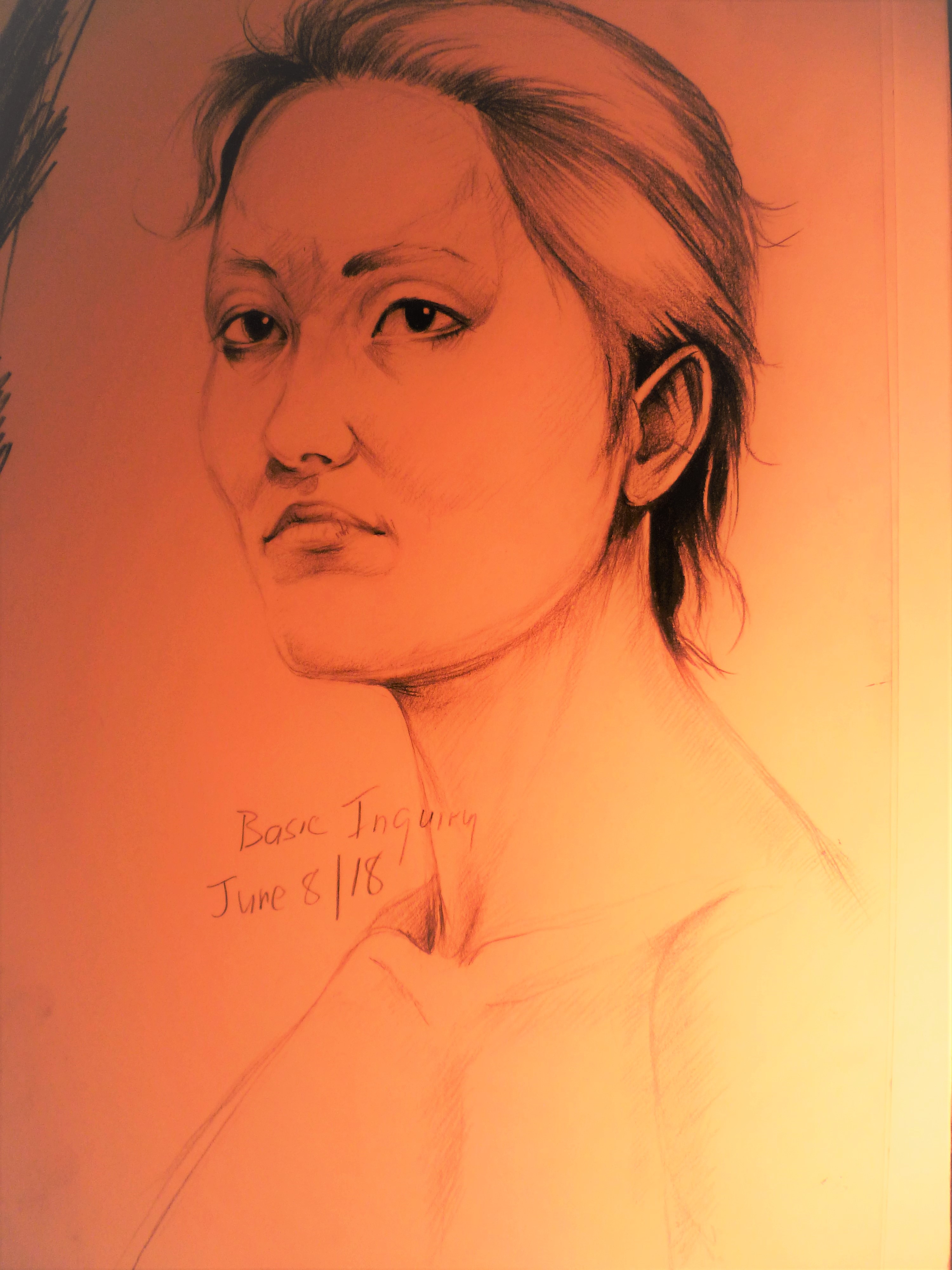 Basic Inquiry Life Drawing Portrait – Colin Lanyon