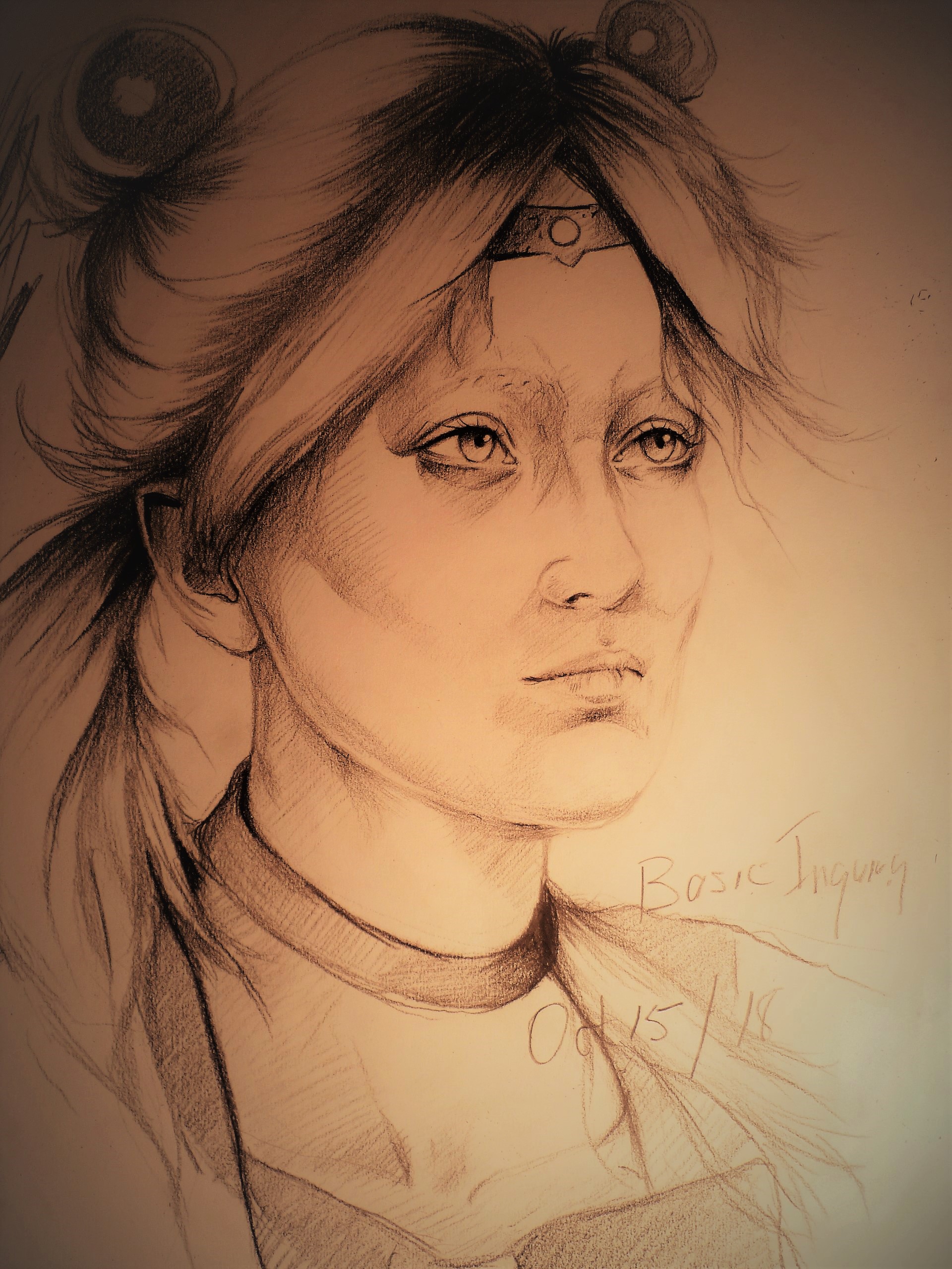 Basic Inquiry Life Drawing Portrait – Colin Lanyon