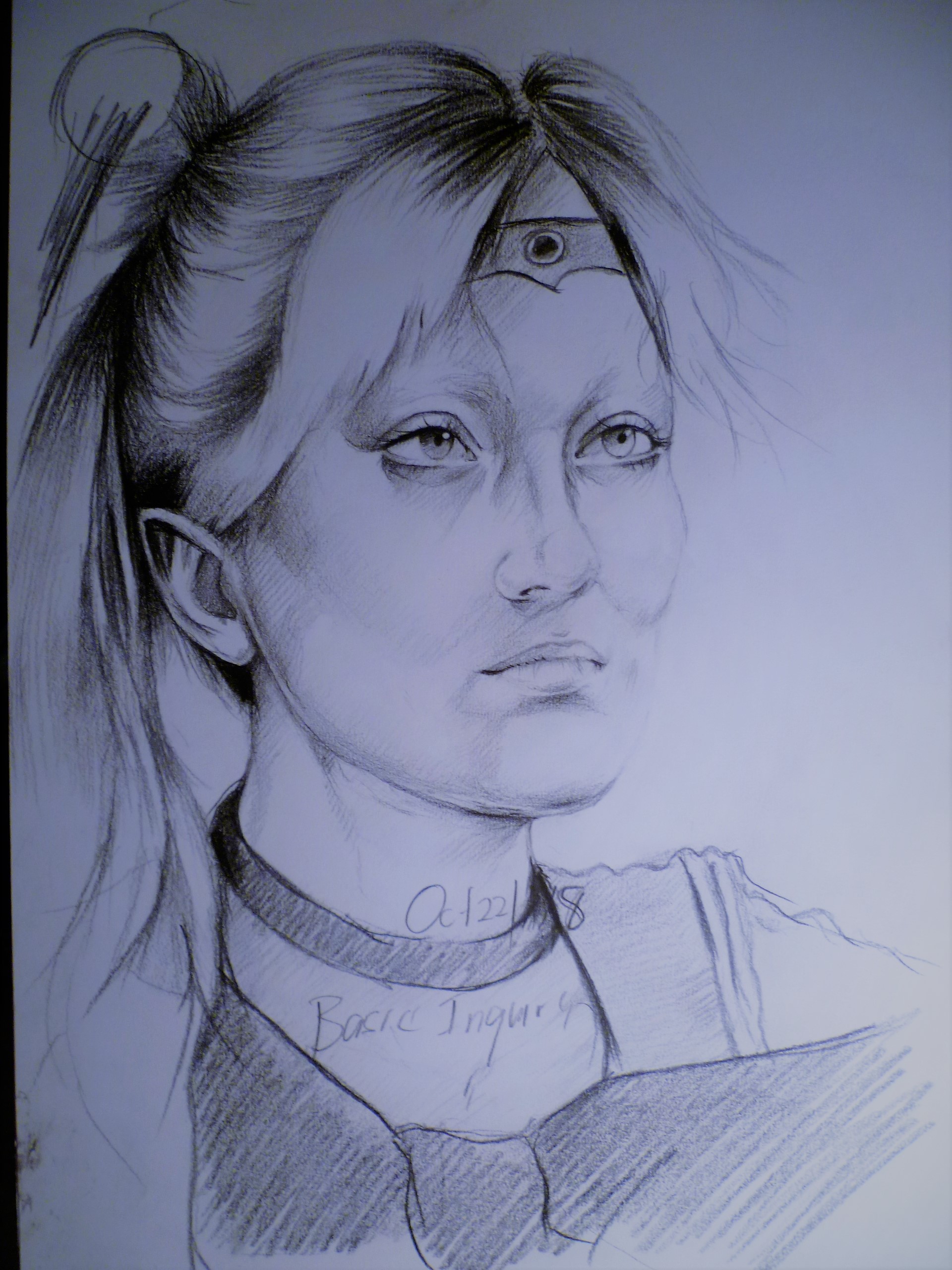 Basic Inquiry Life Drawing Portrait – Colin Lanyon