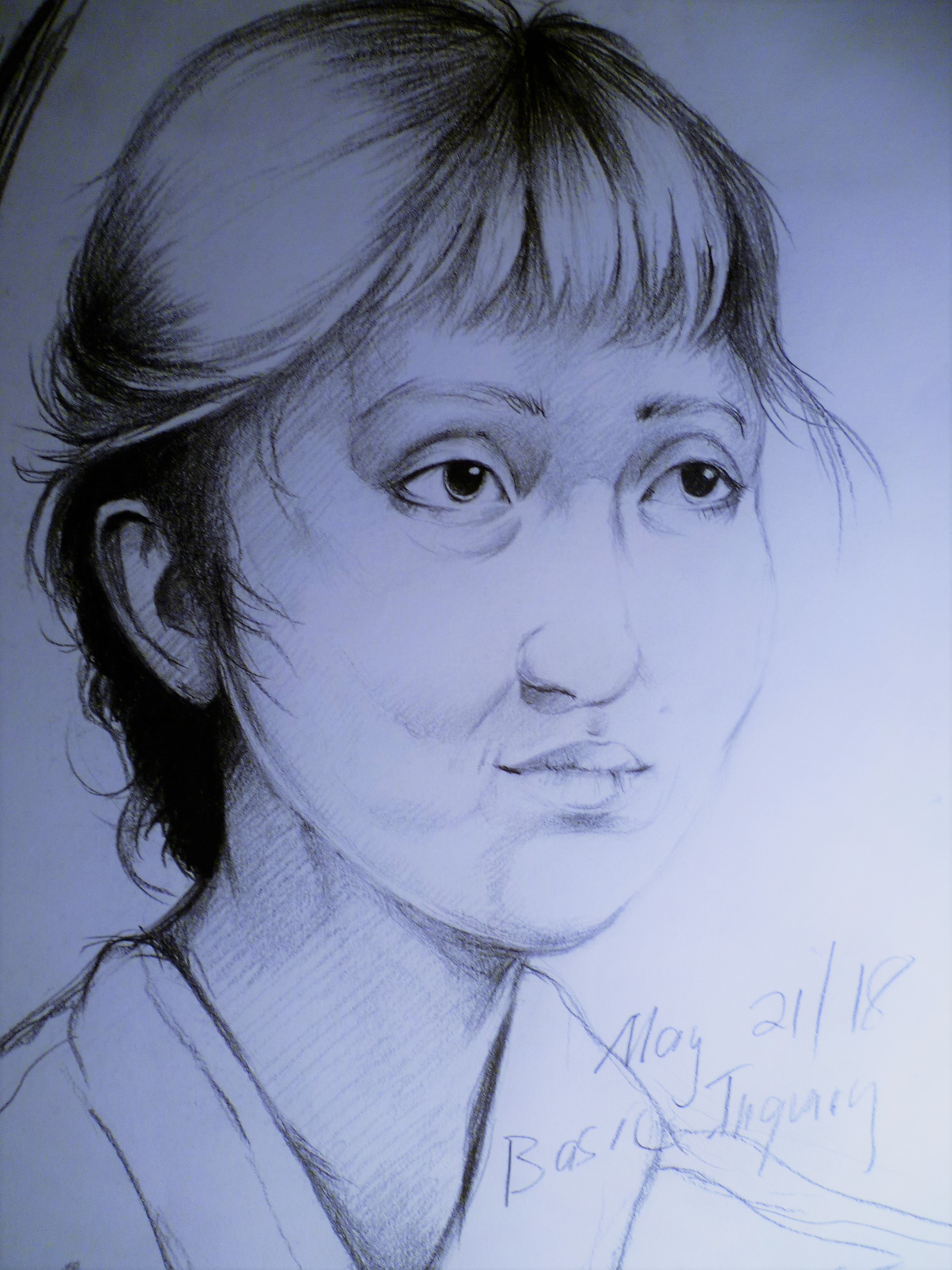 Basic Inquiry Life Drawing Portrait – Colin Lanyon