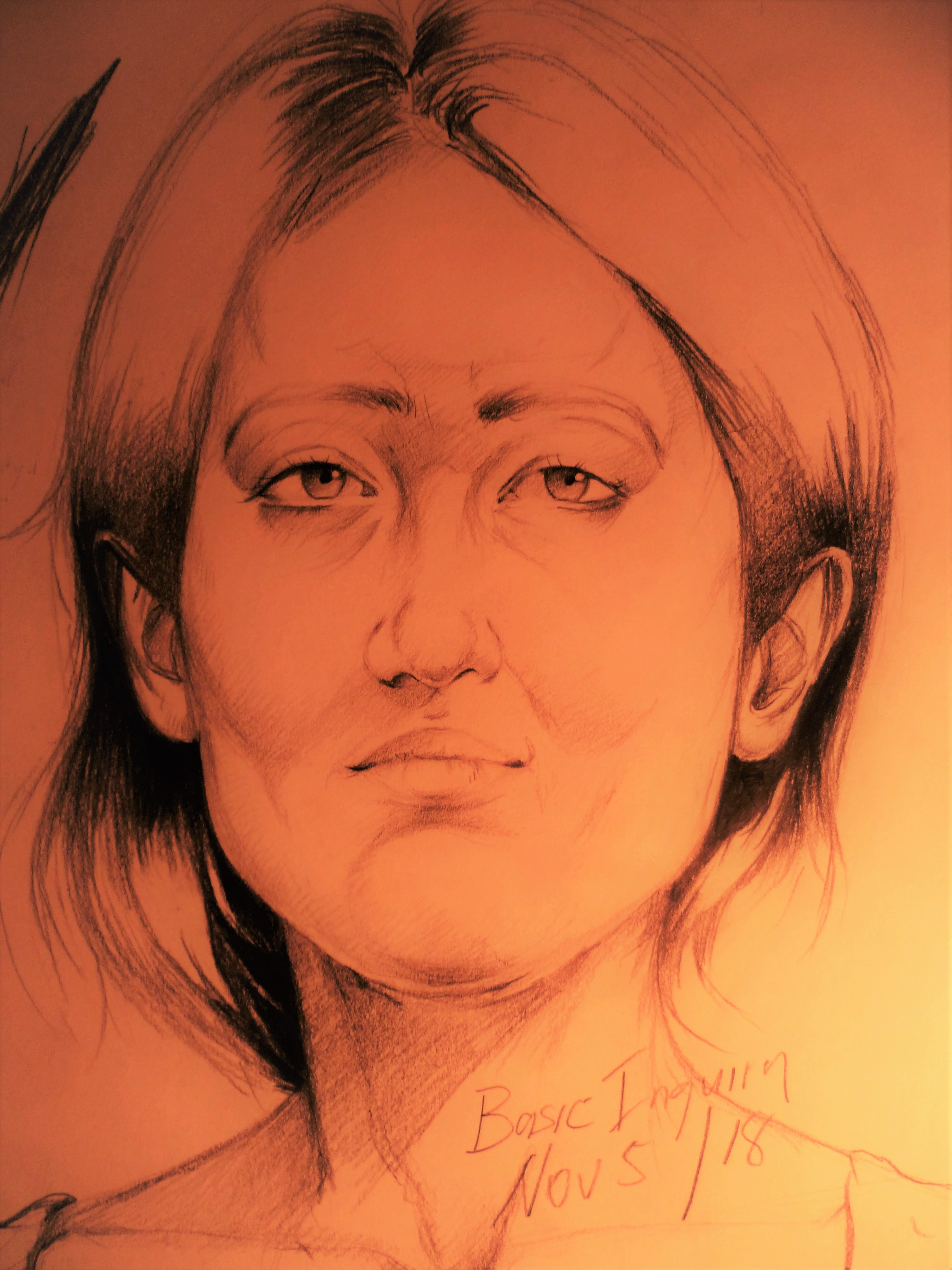 Basic Inquiry Life Drawing Portrait – Colin Lanyon