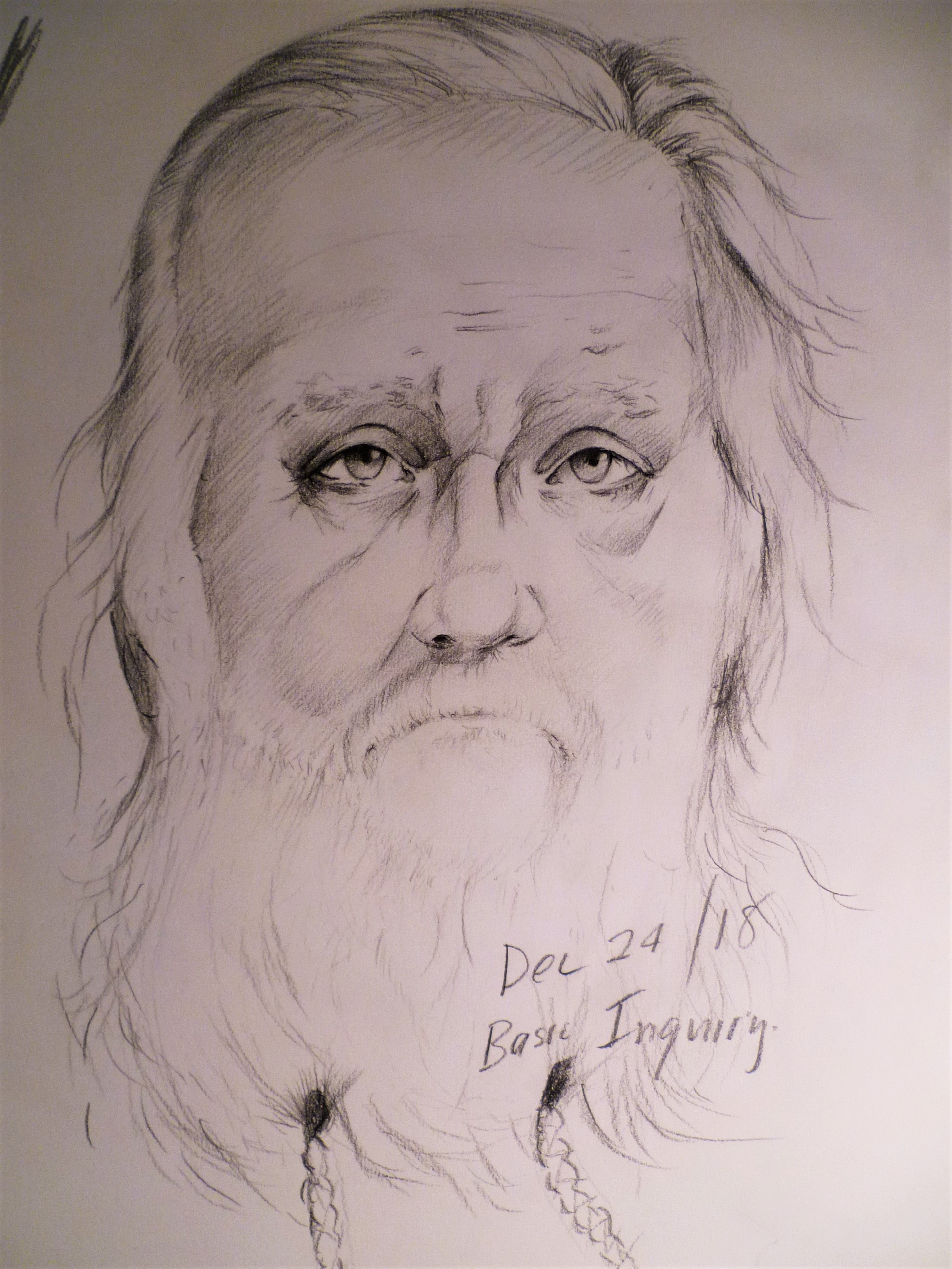 Basic inquiry Life Drawing Portrait – Colin Lanyon