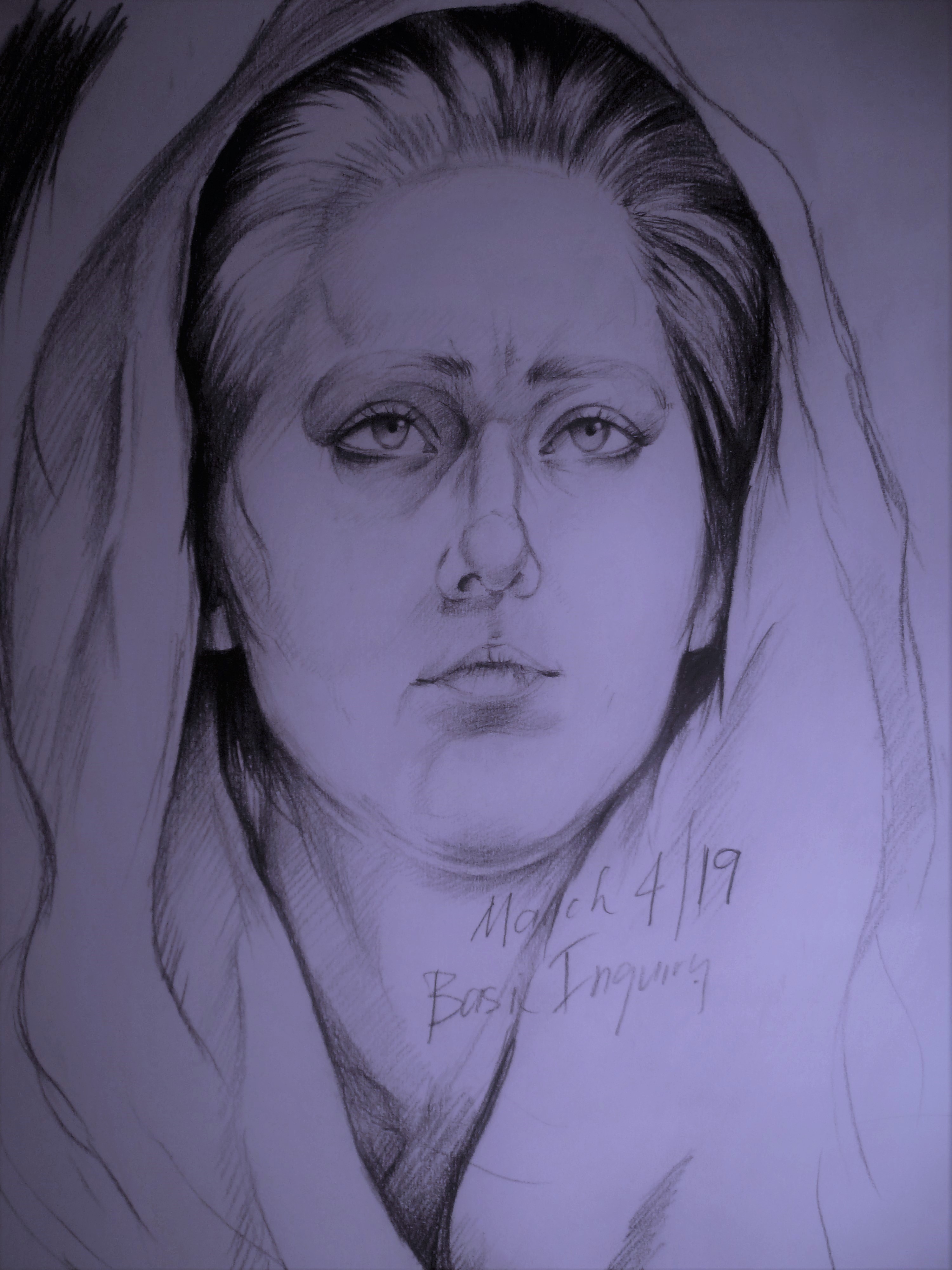 Basic Inquiry Life Drawing Portrait – Colin Lanyon