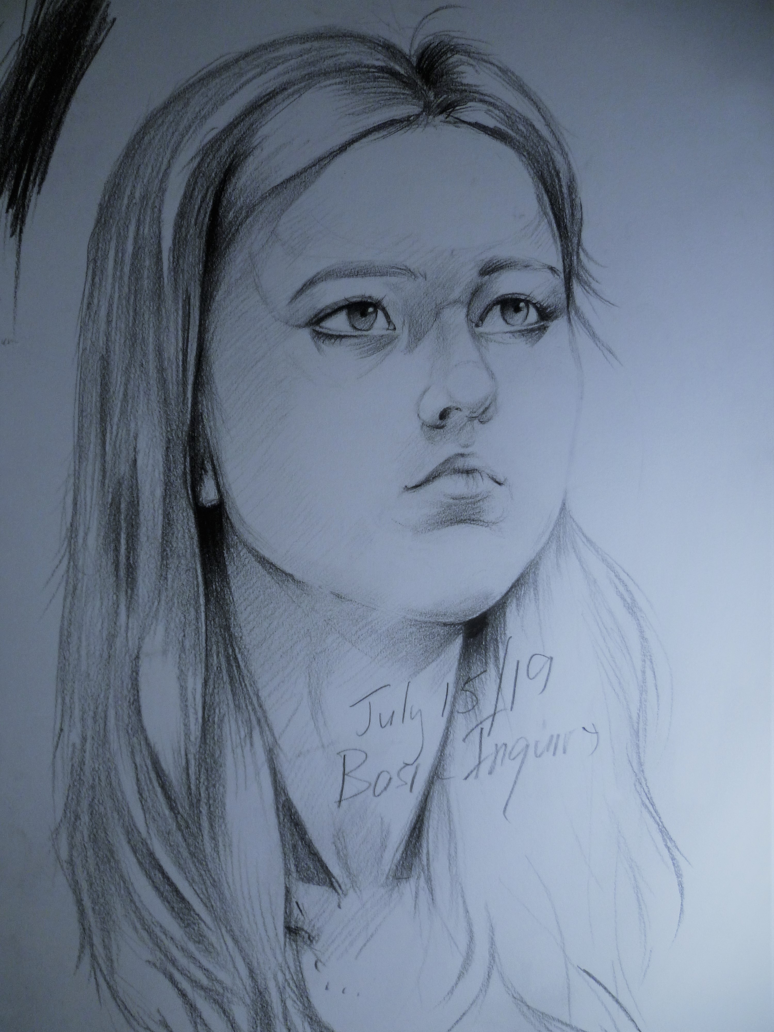 Basic Inquiry life Drawing Portrait – Colin Lanyon