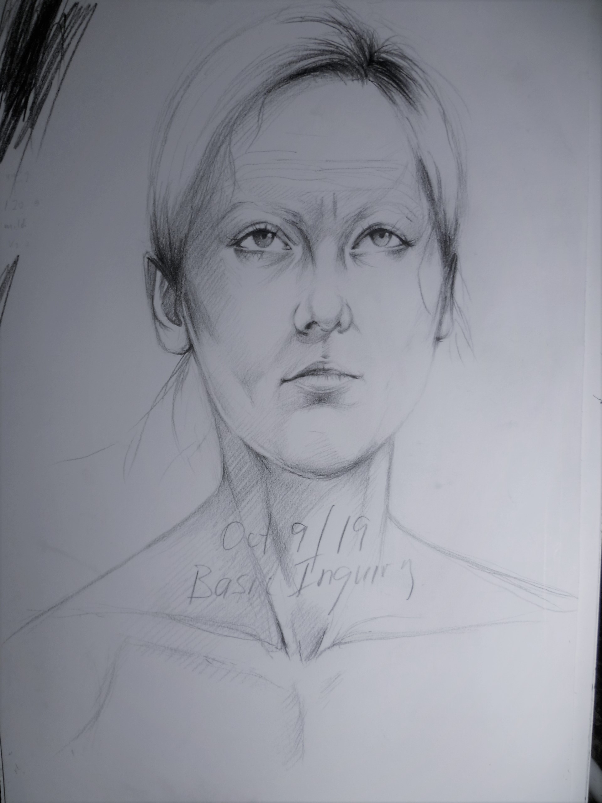 Basic Inquiry Life Drawing Portrait – Colin Lanyon