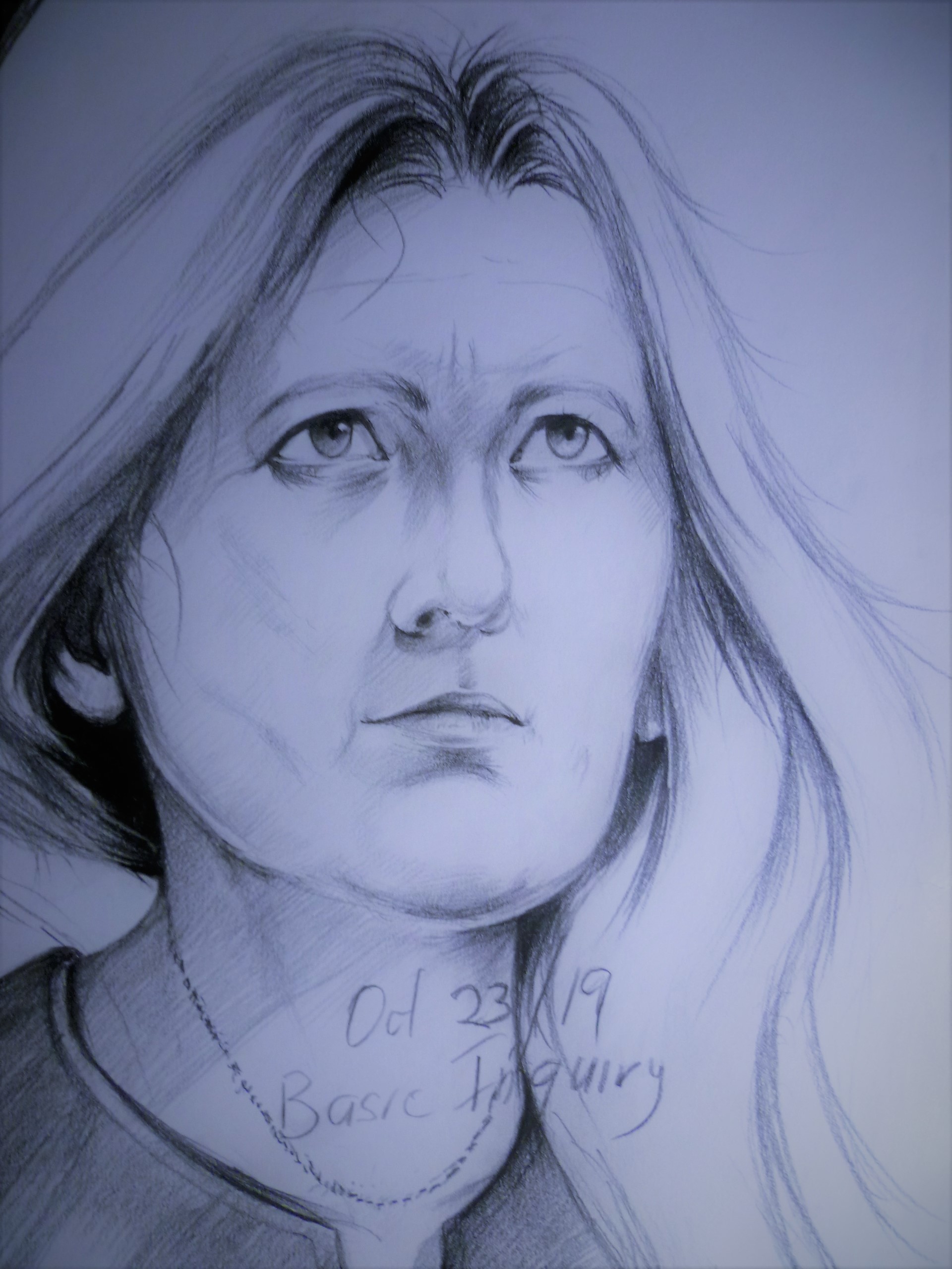 Basic Inquiry Life Drawing Portrait – Colin Lanyon