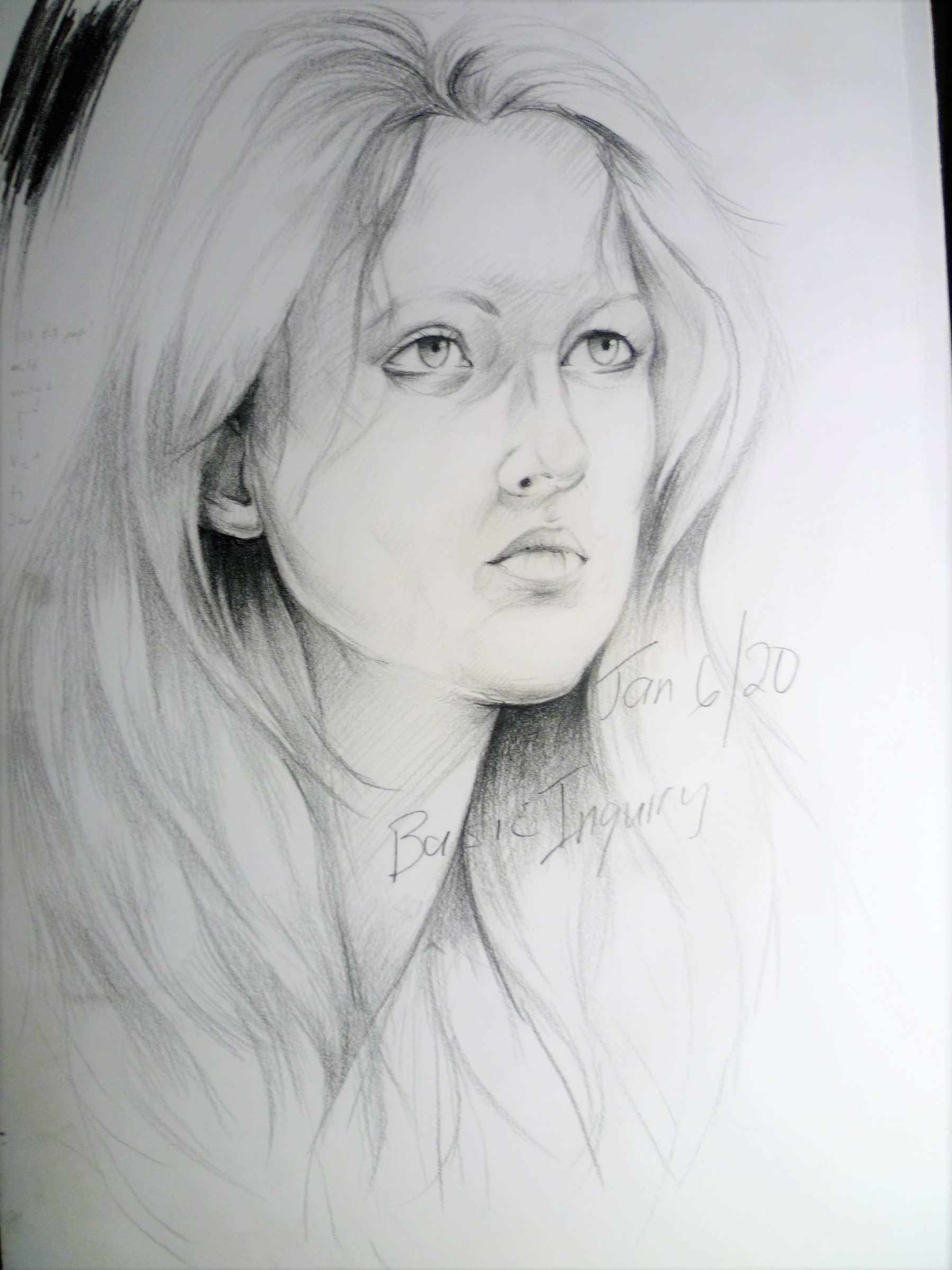 Basic Inquiry Life Drawing Portrait – Colin Lanyon