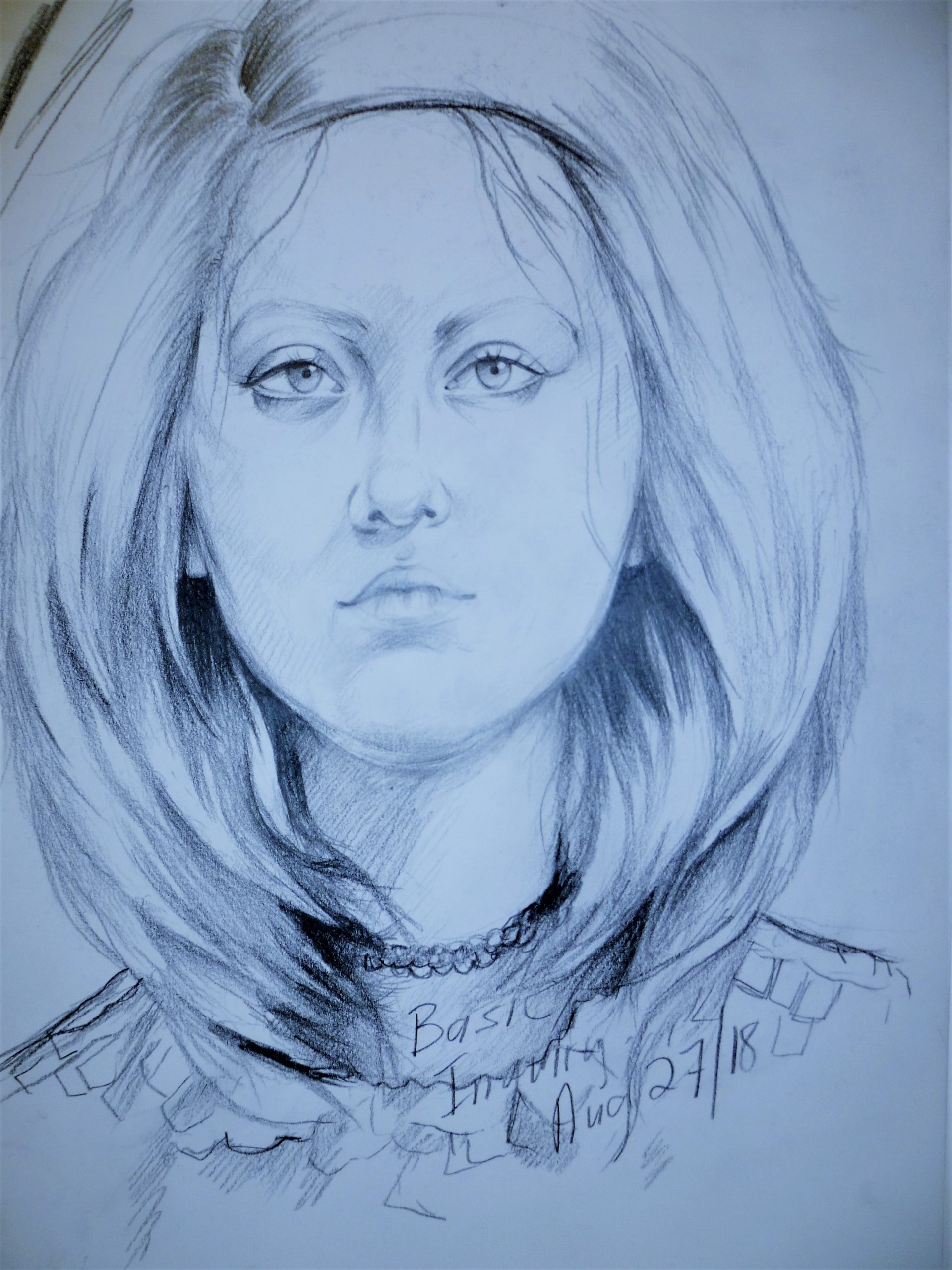 Basic Inquiry Life Drawing Portrait – Colin Lanyon