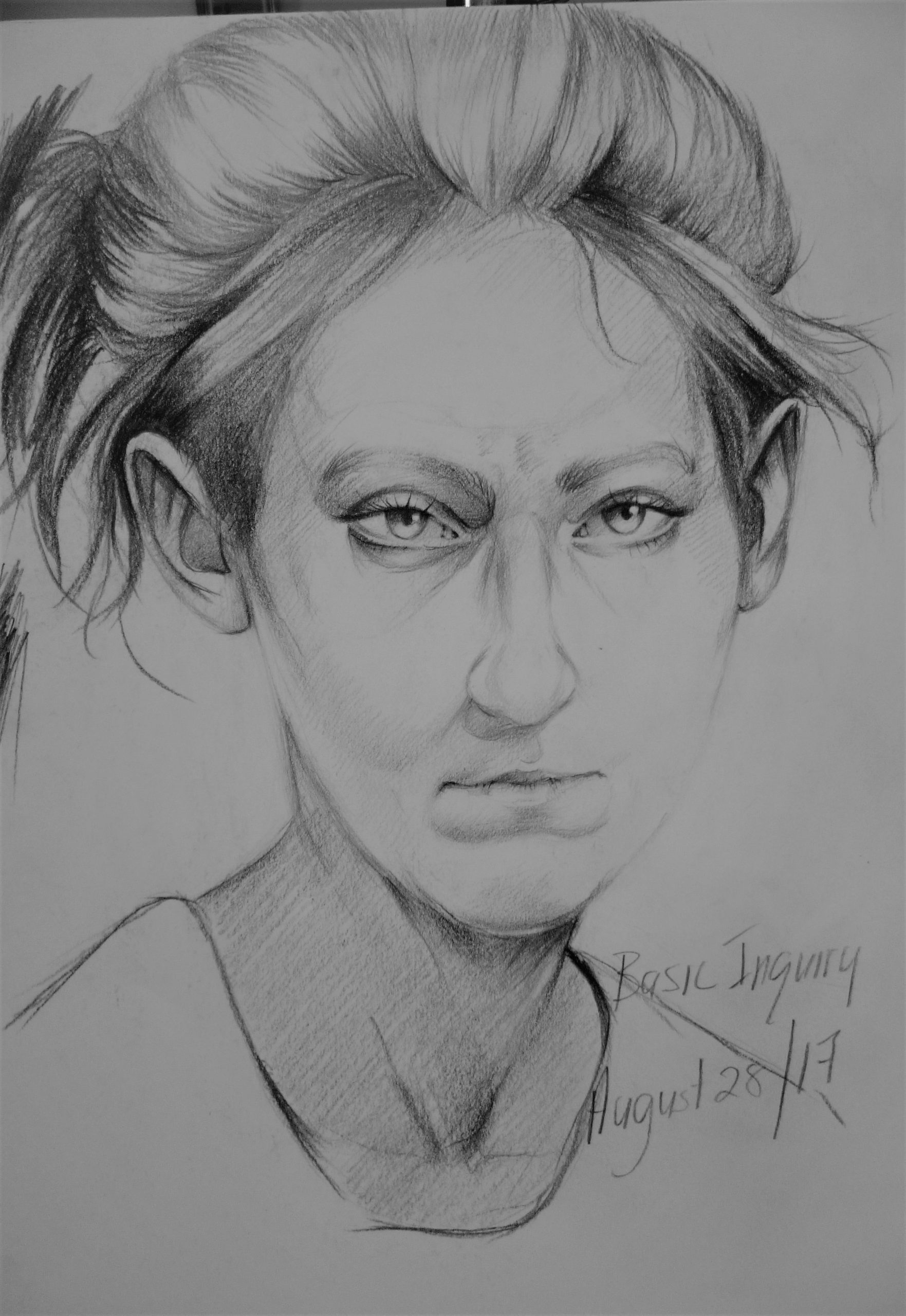 Basic Inquiry Life Drawing portrait – Colin Lanyon