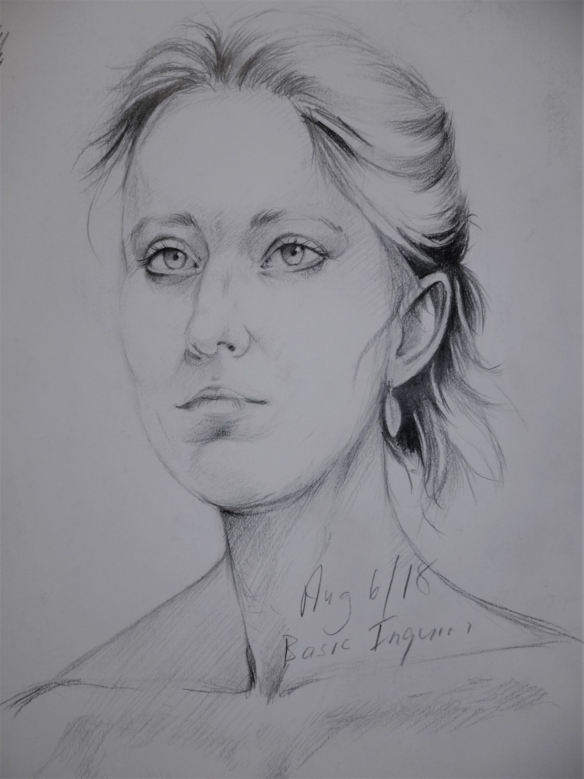 Basic Inquiry Life Drawing Portrait – Colin Lanyon