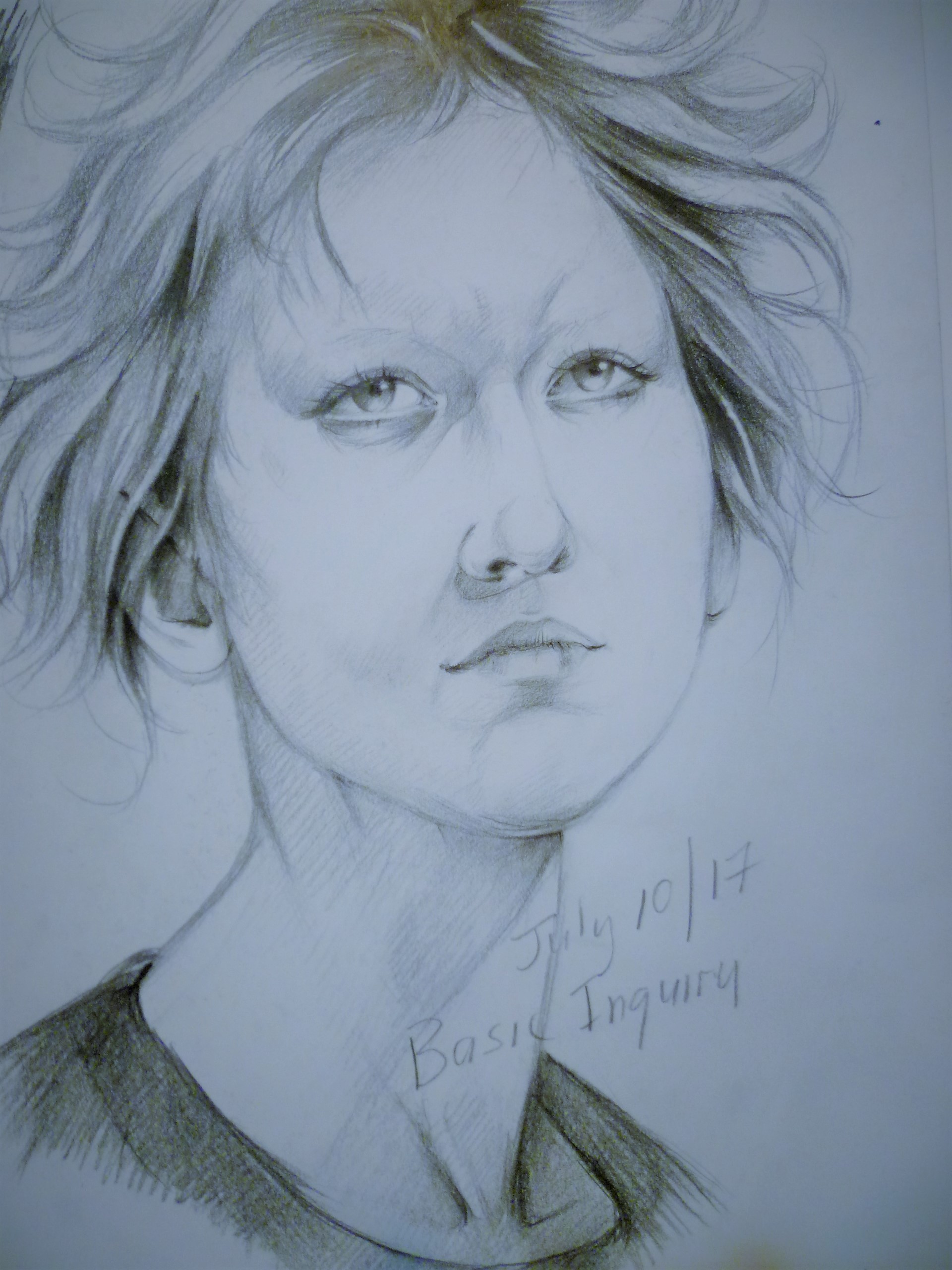 Basic Inquiry Life Drawing portrait – Colin Lanyon
