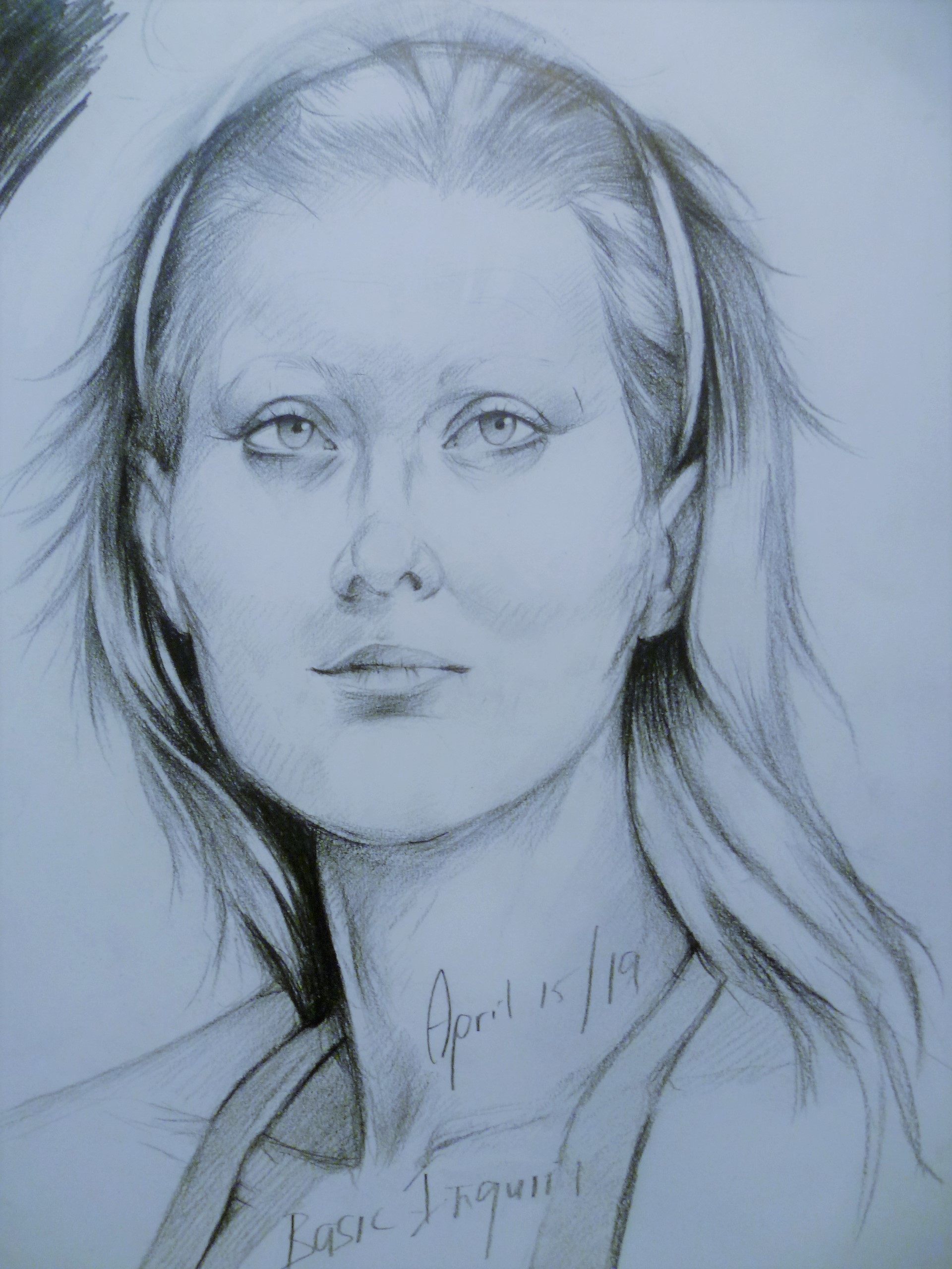 Basic Inquiry life Drawing Portrait – Colin Lanyon