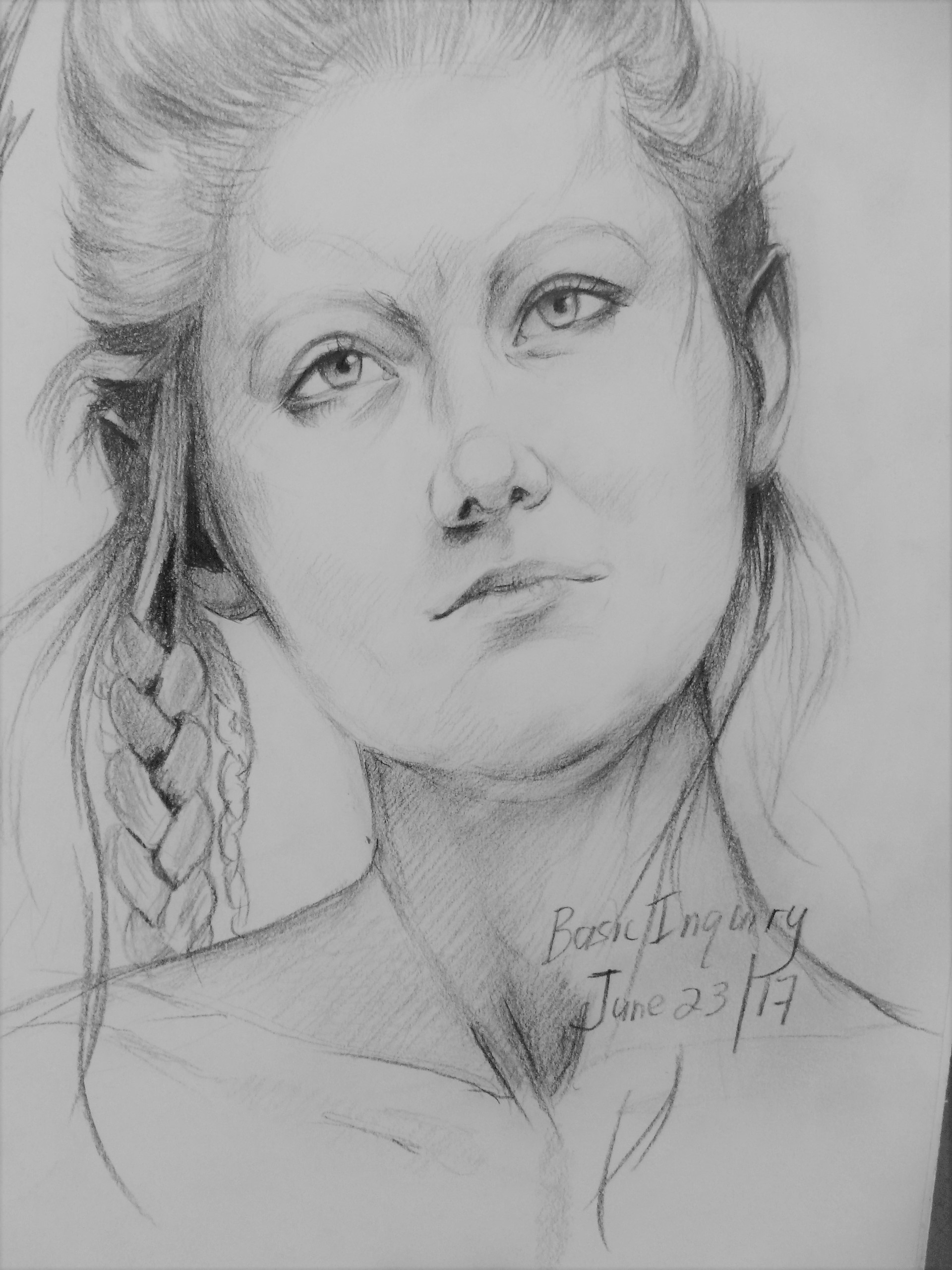 Basic inquiry life Drawing Portrait – Colin Lanyon