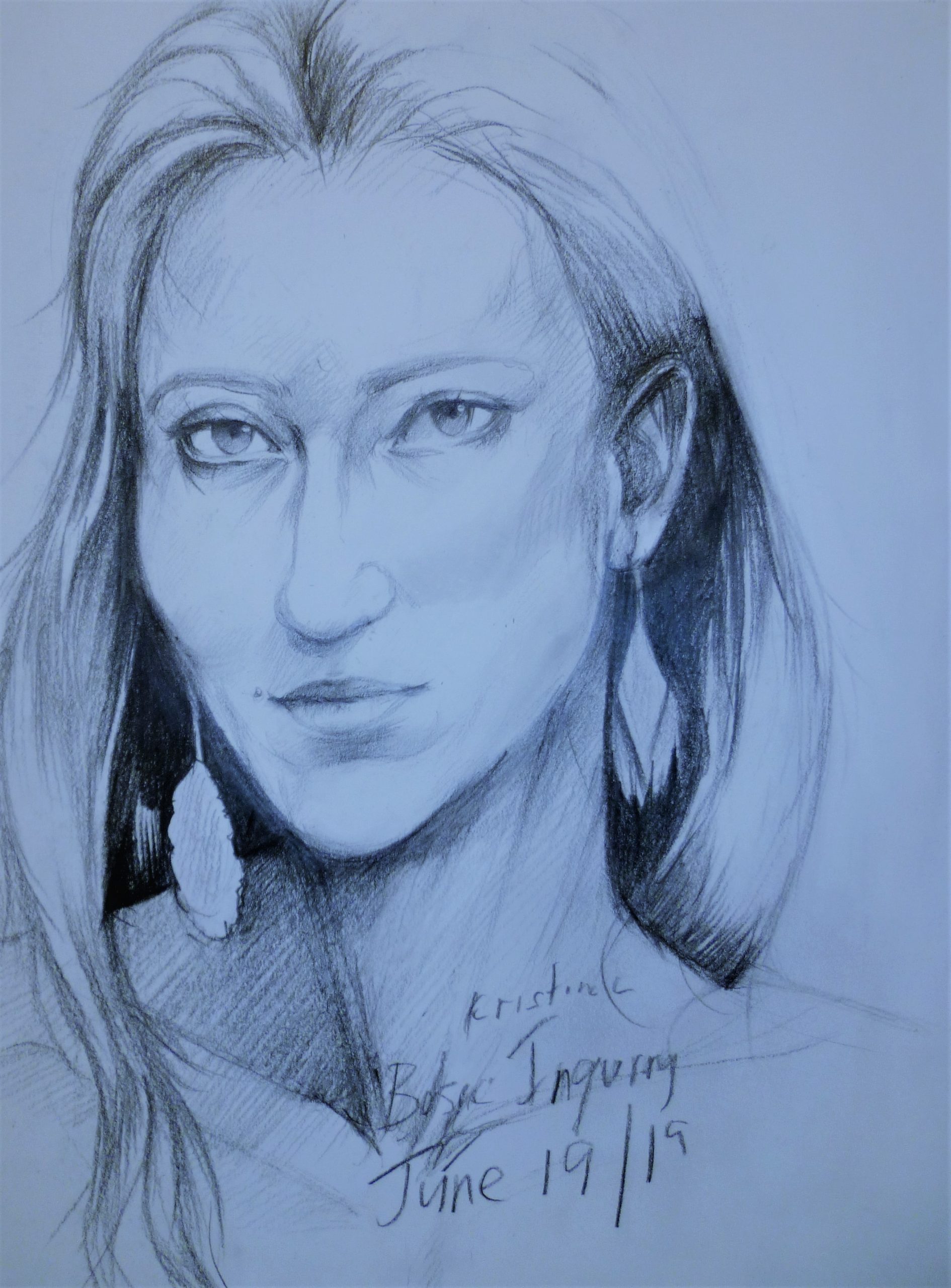 Basic Inquiry Life drawing Portrait – Colin Lanyon