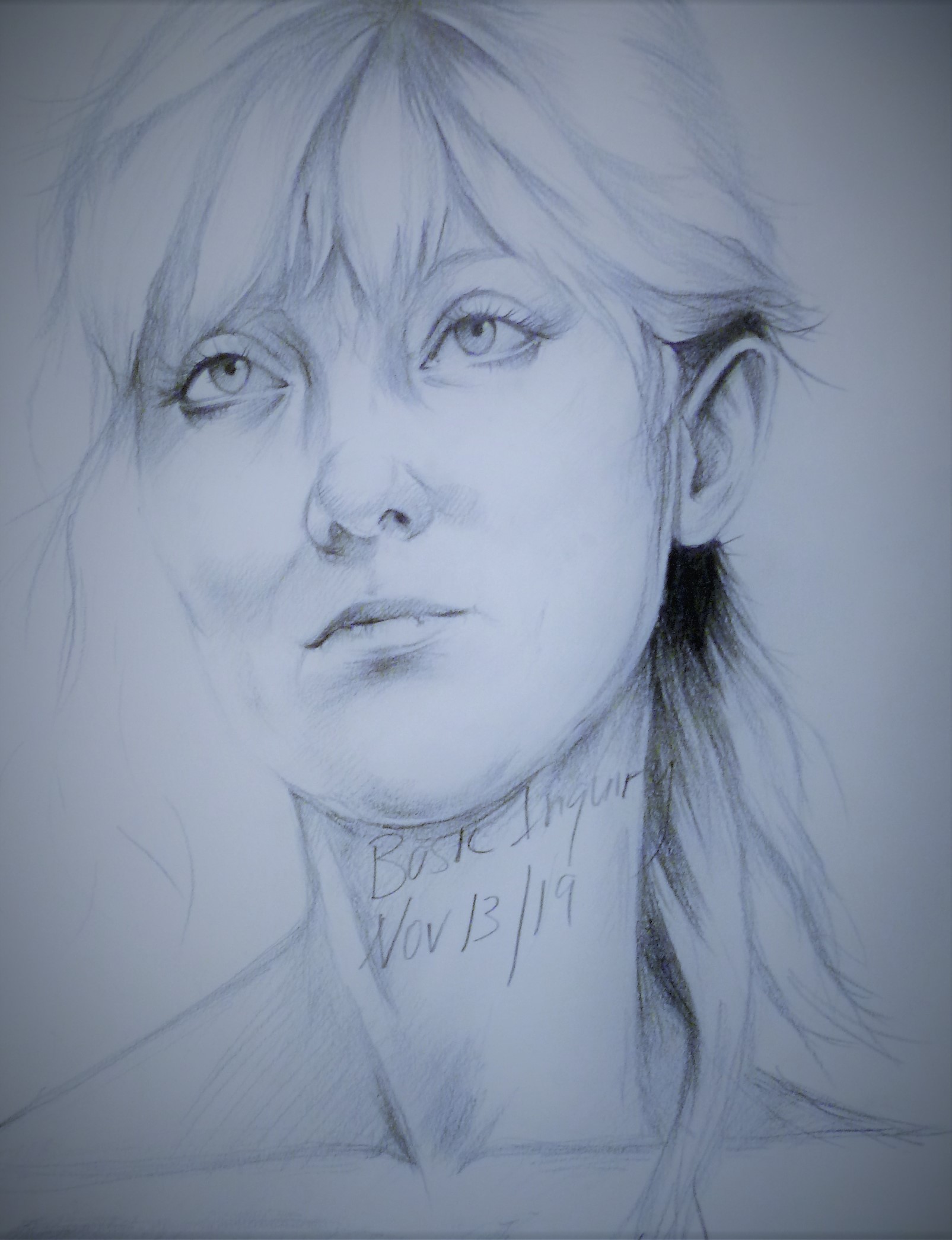 Basic Inquiry life Drawing Portrait – Colin Lanyon
