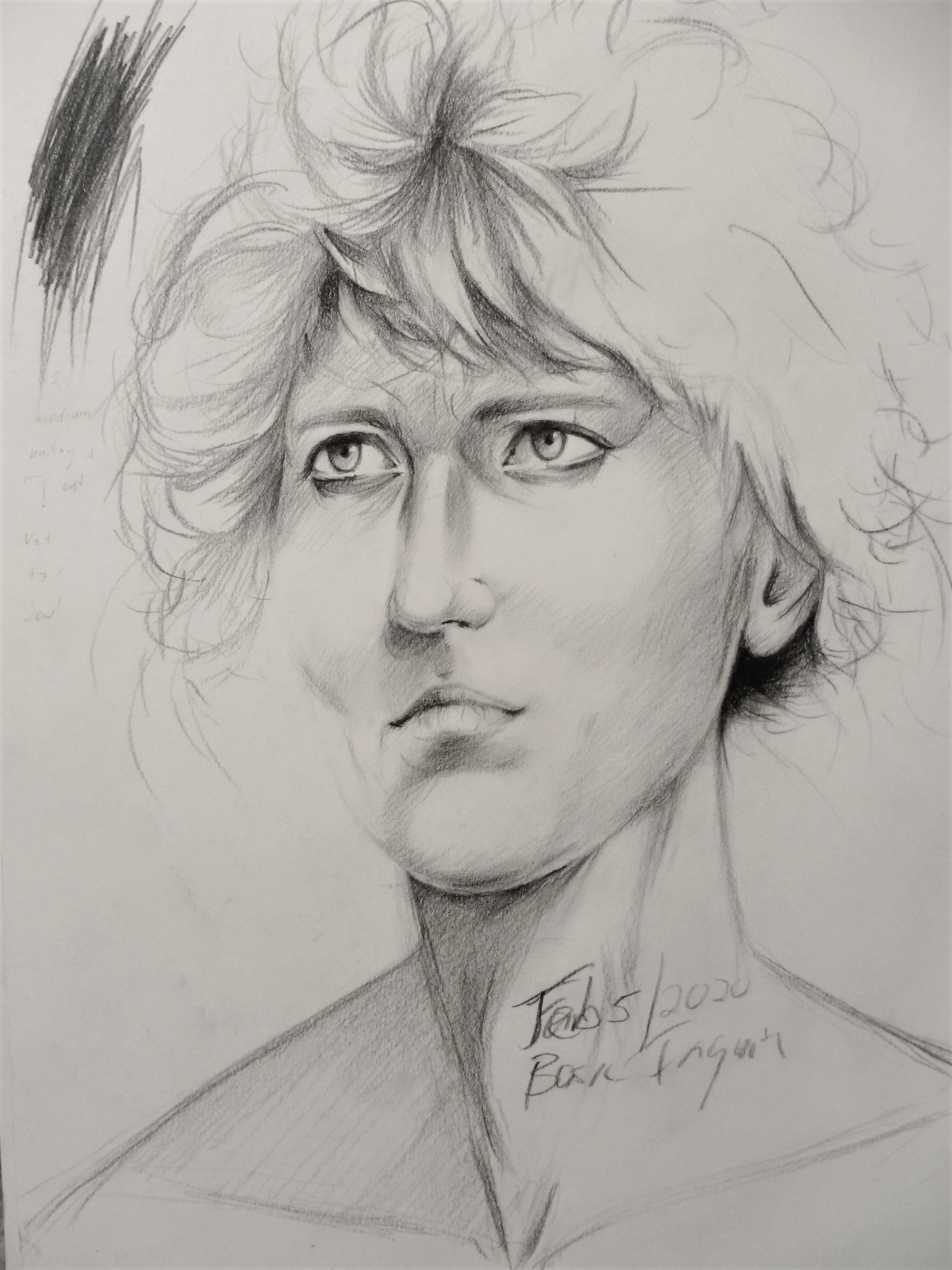 Basic Inquiry life Drawing Portrait – Colin Lanyon