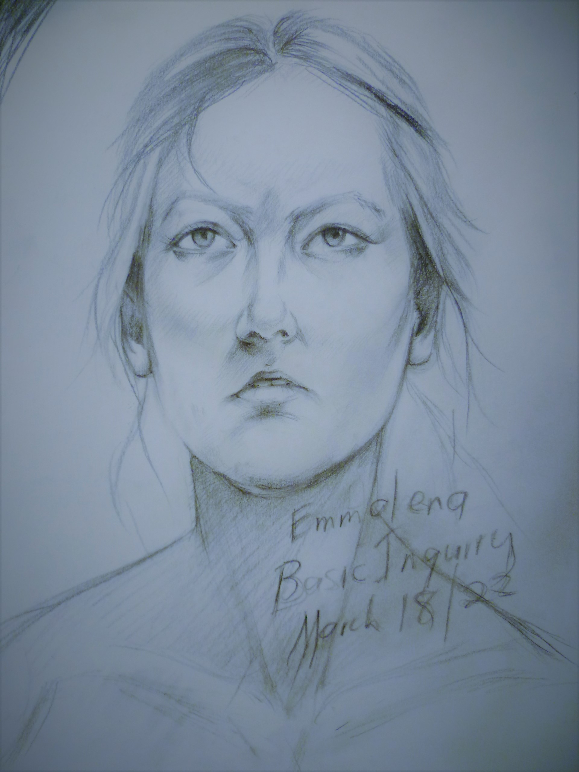 Basic Inquiry Life Drawing Portrait – Colin Lanyon