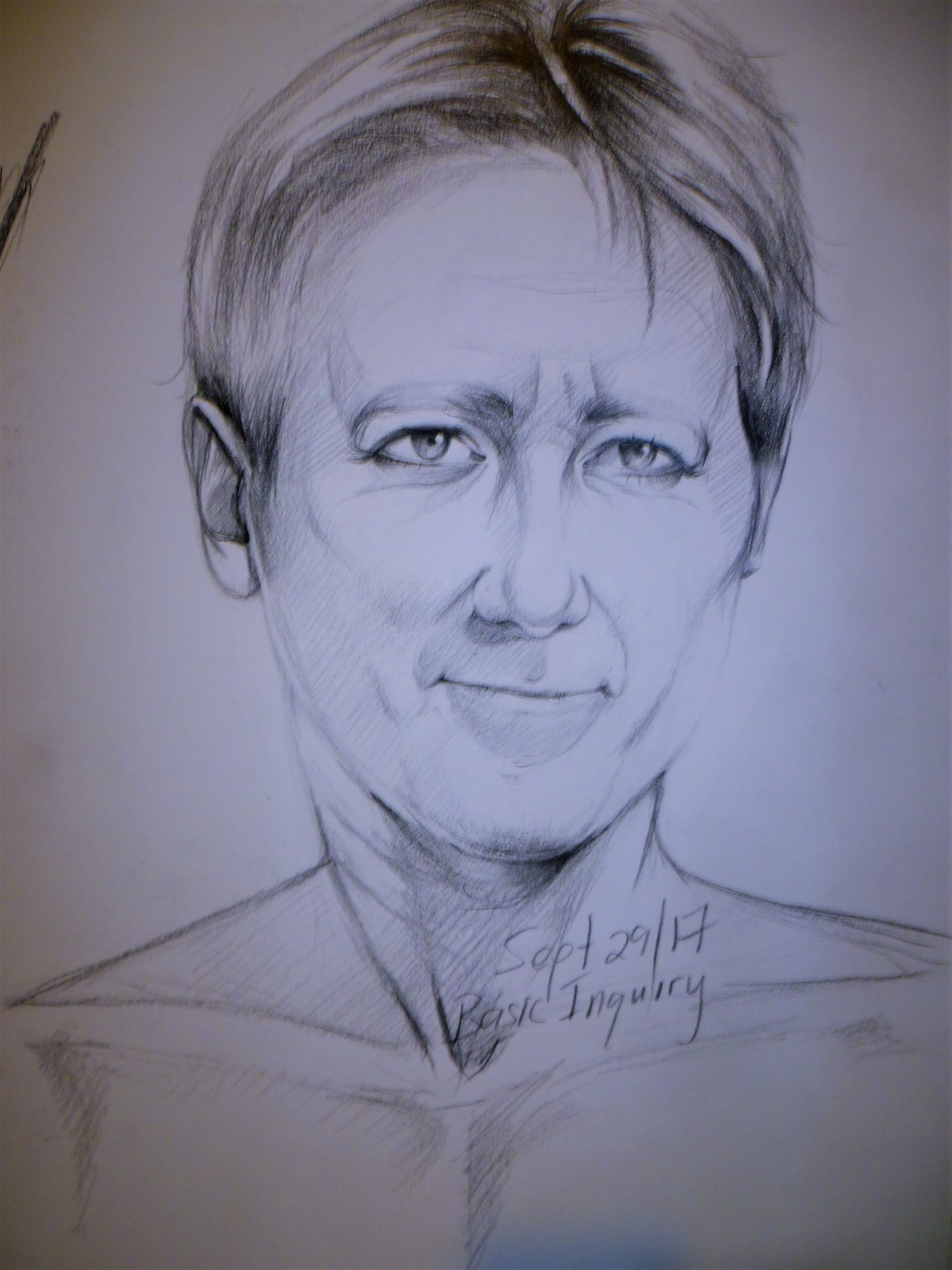 Basic Inquiry Life Drawing Portrait – Colin Lanyon