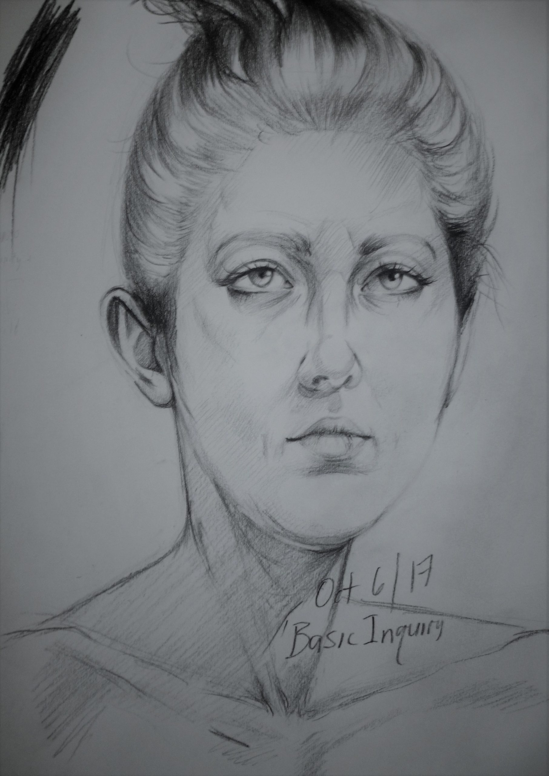 Basic Inquiry Life Drawing Portrait – Colin Lanyon