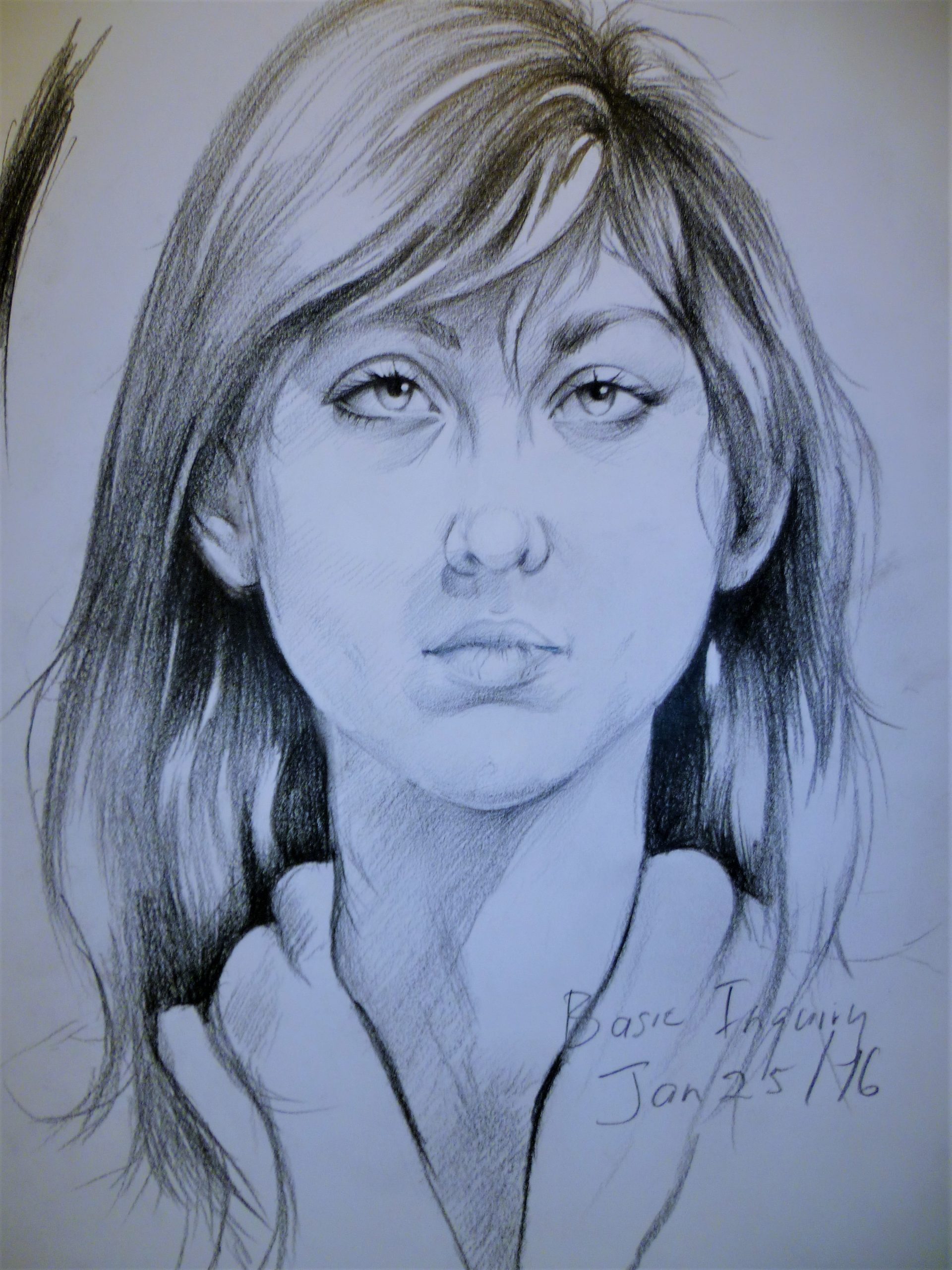 Basic Inquiry Life Drawing Portrait – Colin Lanyon