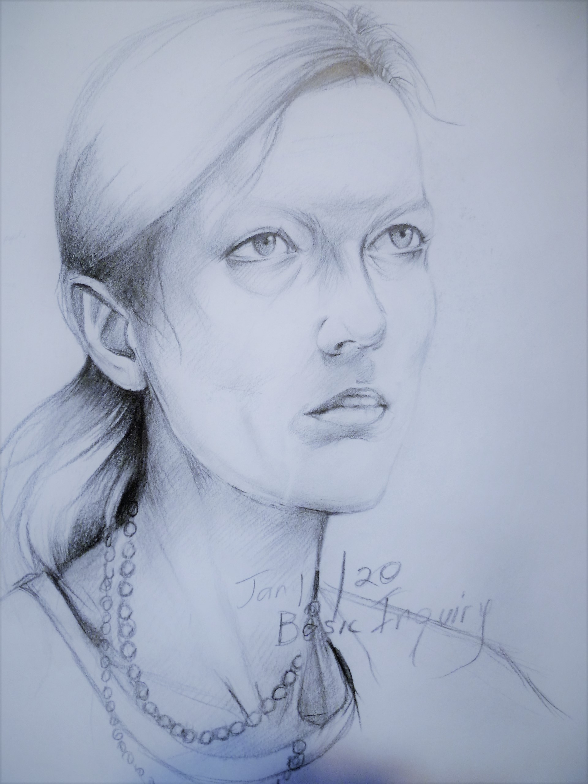 Basic Inquiry Life Drawing Portrait – Colin Lanyon