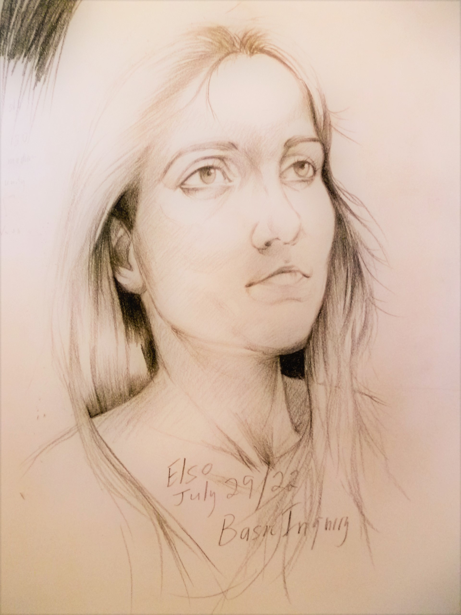 Basic Inquiry Life Drawing Portrait – Colin Lanyon