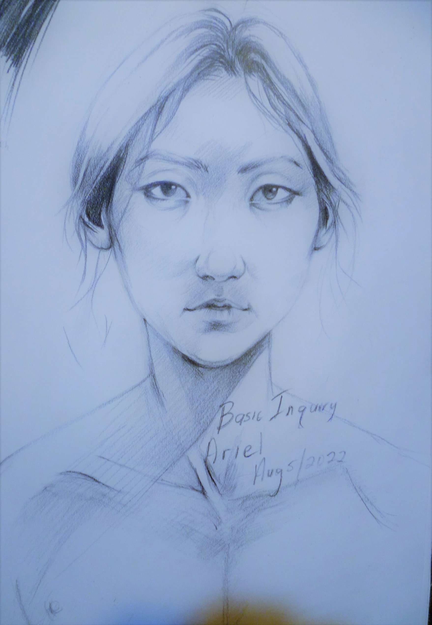 Basic Inquiry Life Drawing Portrait – Colin Lanyon