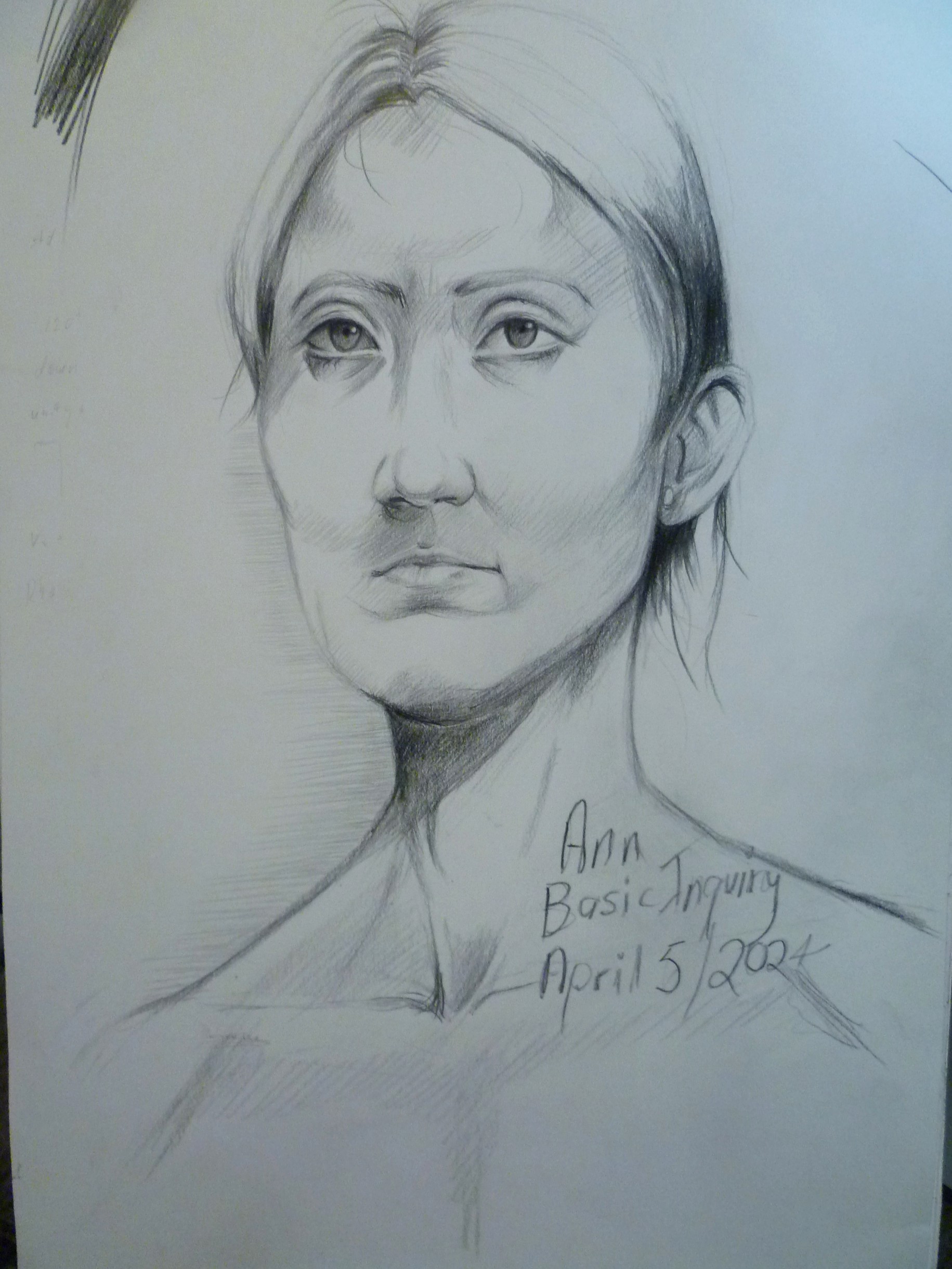 Basic Inquiry Life Drawing Portrait – Colin Lanyon